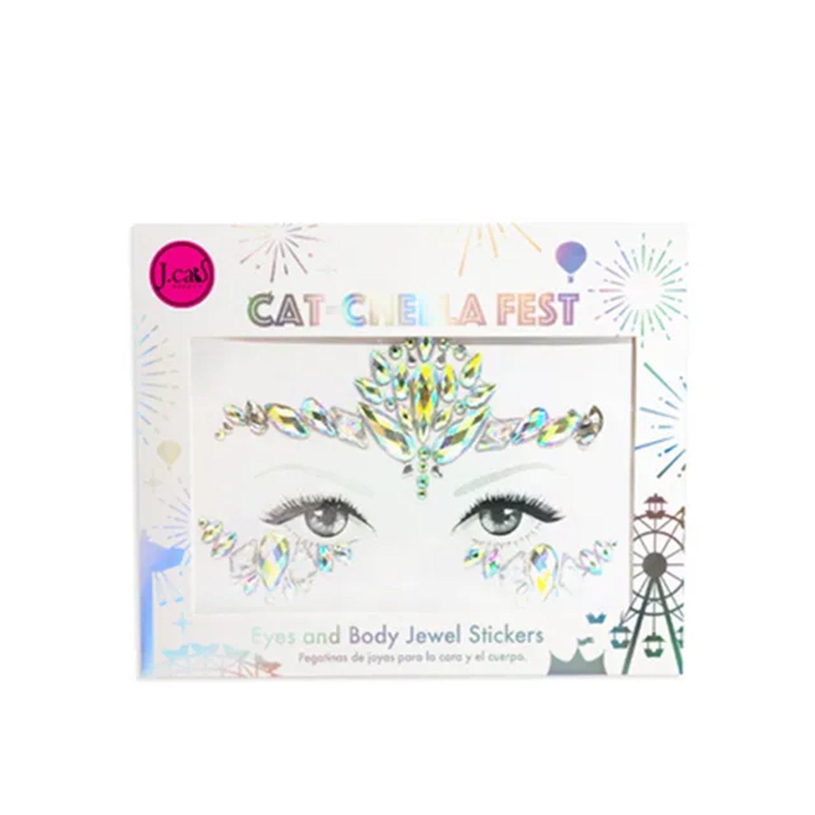 J.Cat Cat-Chella Fest Face and Body Jewel Stickers 102 Diamond