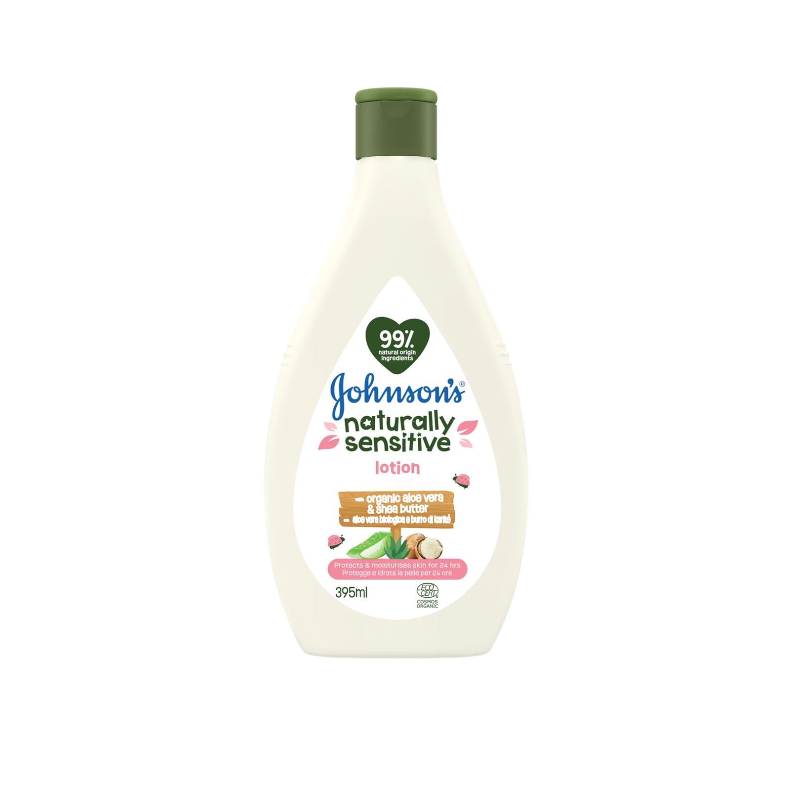 Johnson's Baby Naturally Sensitive Aloe Vera & Shea Butter Lotion 395ml ...