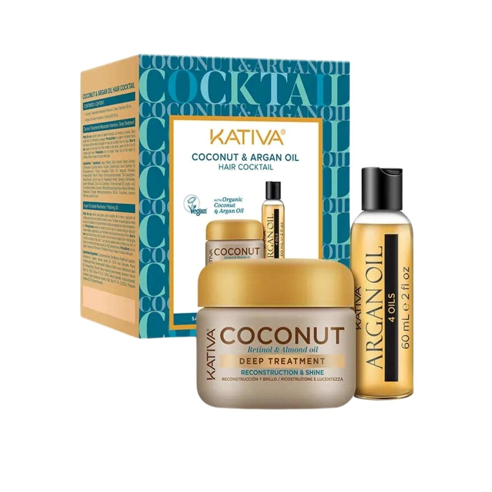 Kativa Coconut & Argan Oil Hair Cocktail Set USA