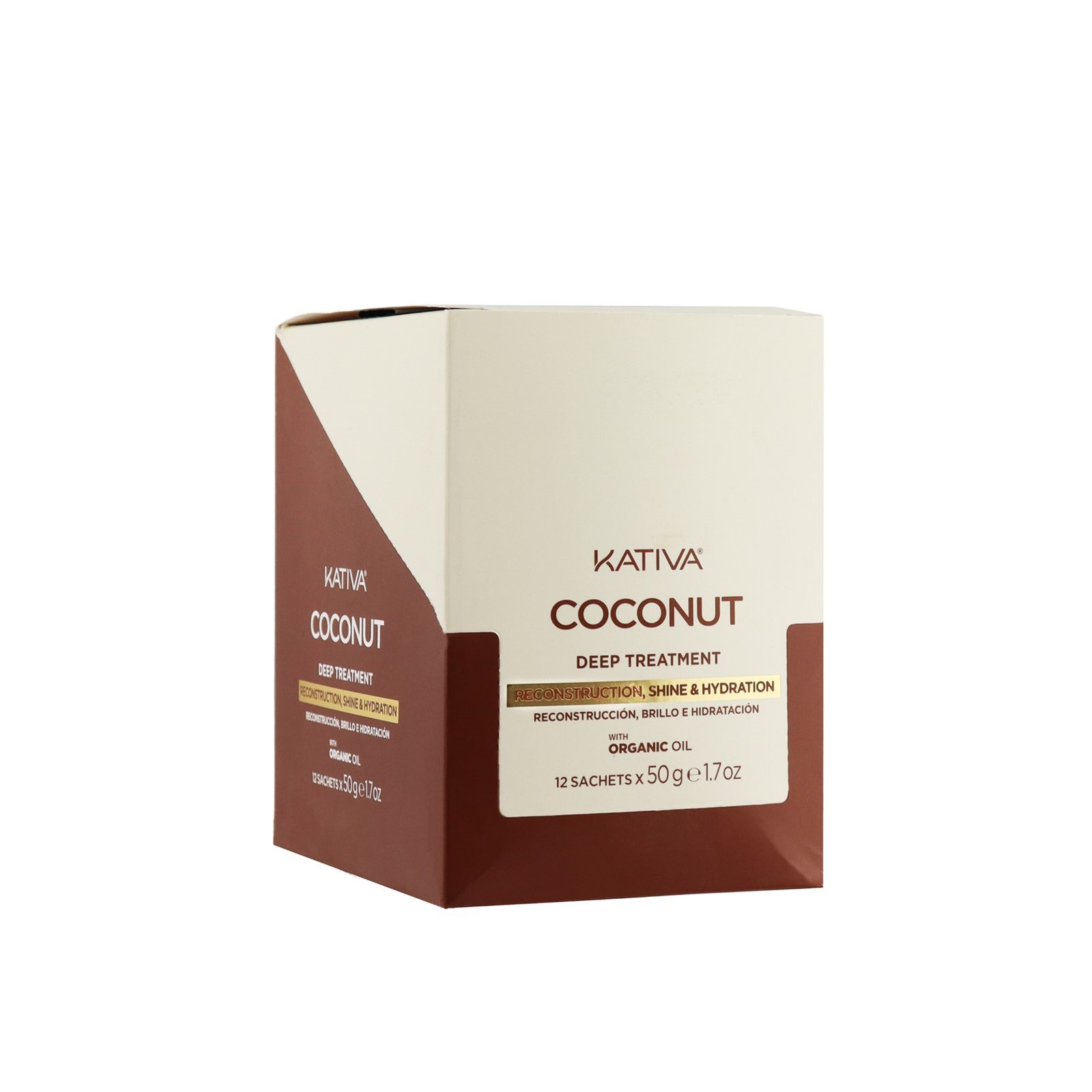 Kativa Coconut Reconstruction, Shine & Hydration Deep Treatment 12x50g ...