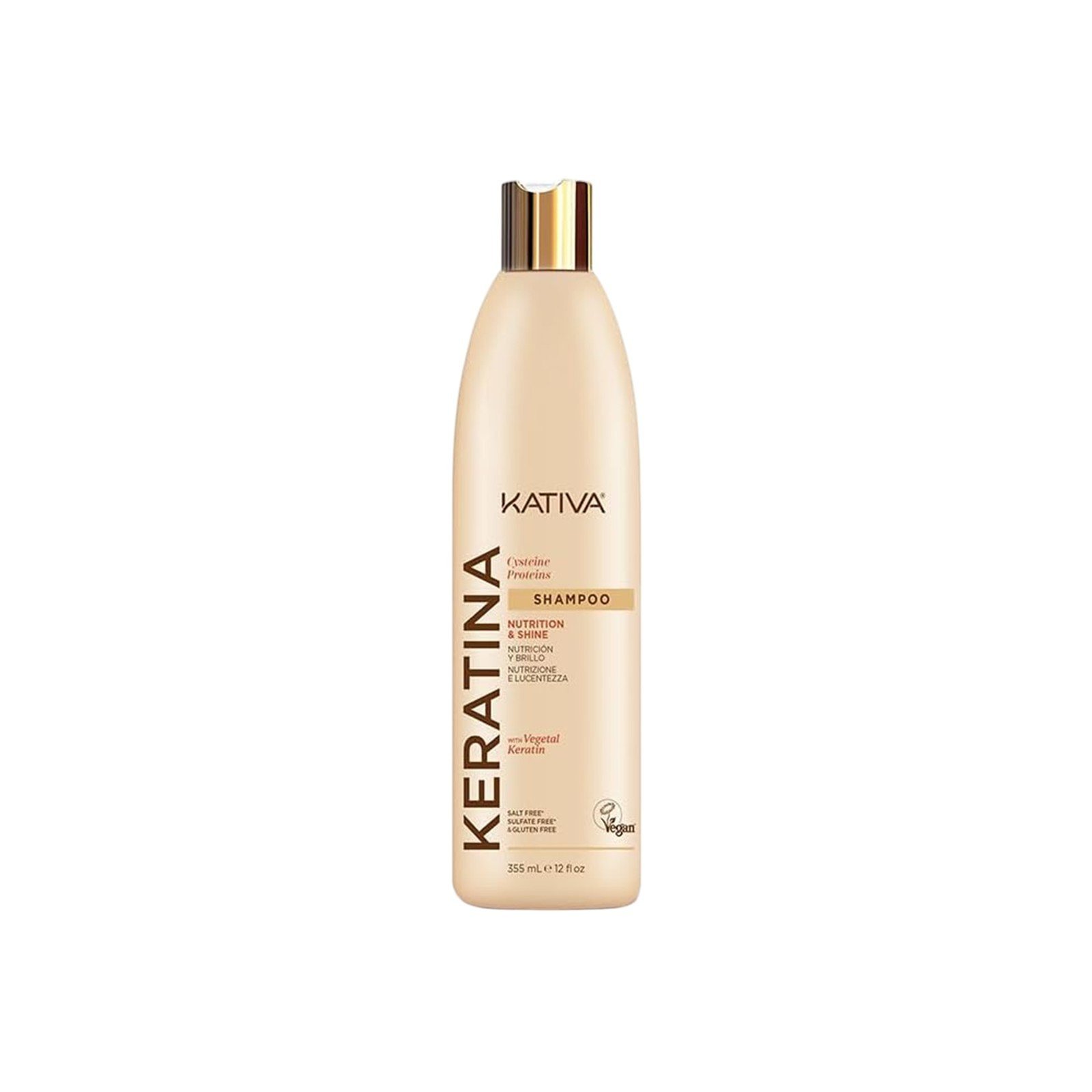 Kativa Keratin Cysteine Proteins Nutrition & Shine Shampoo 355ml ...