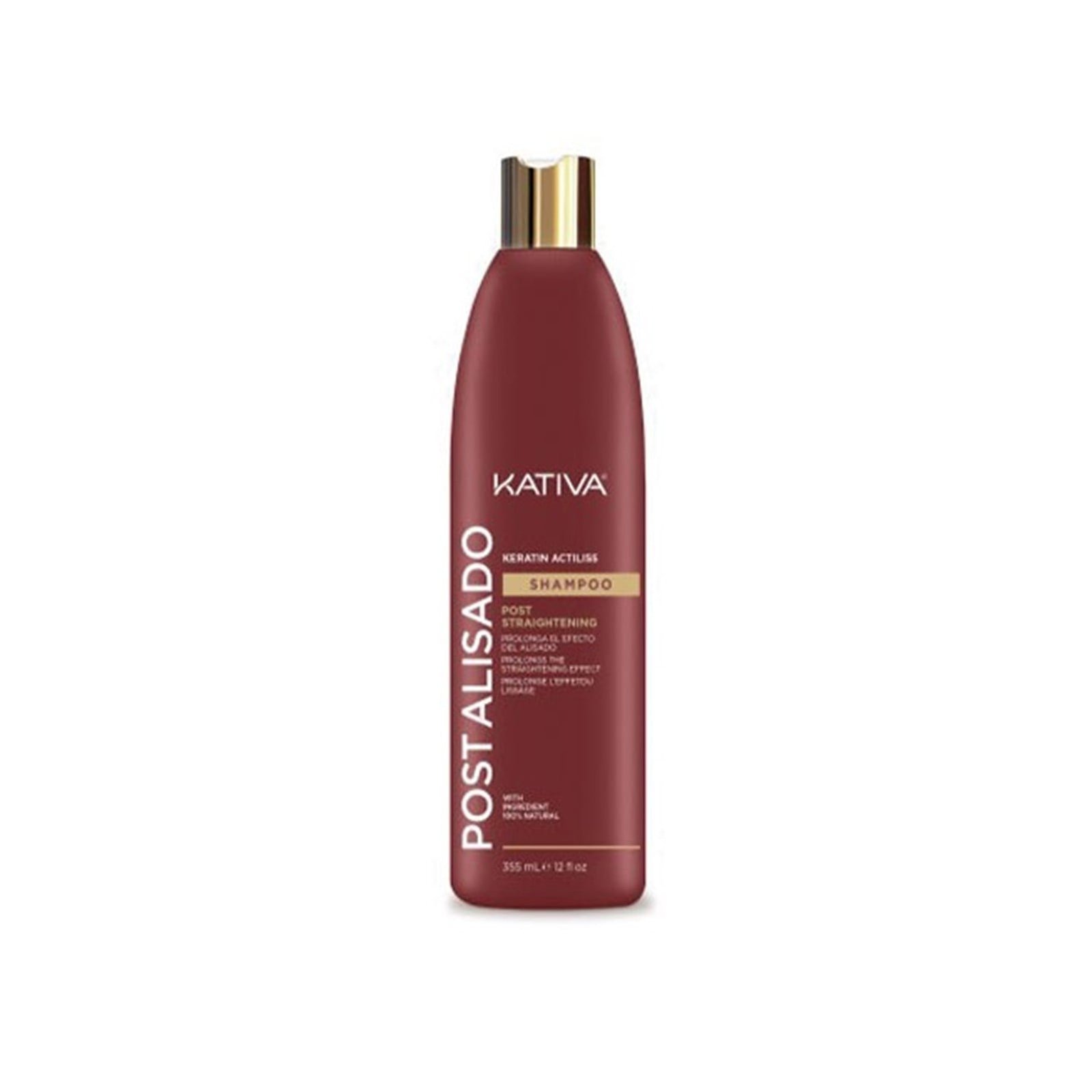 Kativa Keratin Post Alisado Actiliss Shampoo 355ml (12floz) USA