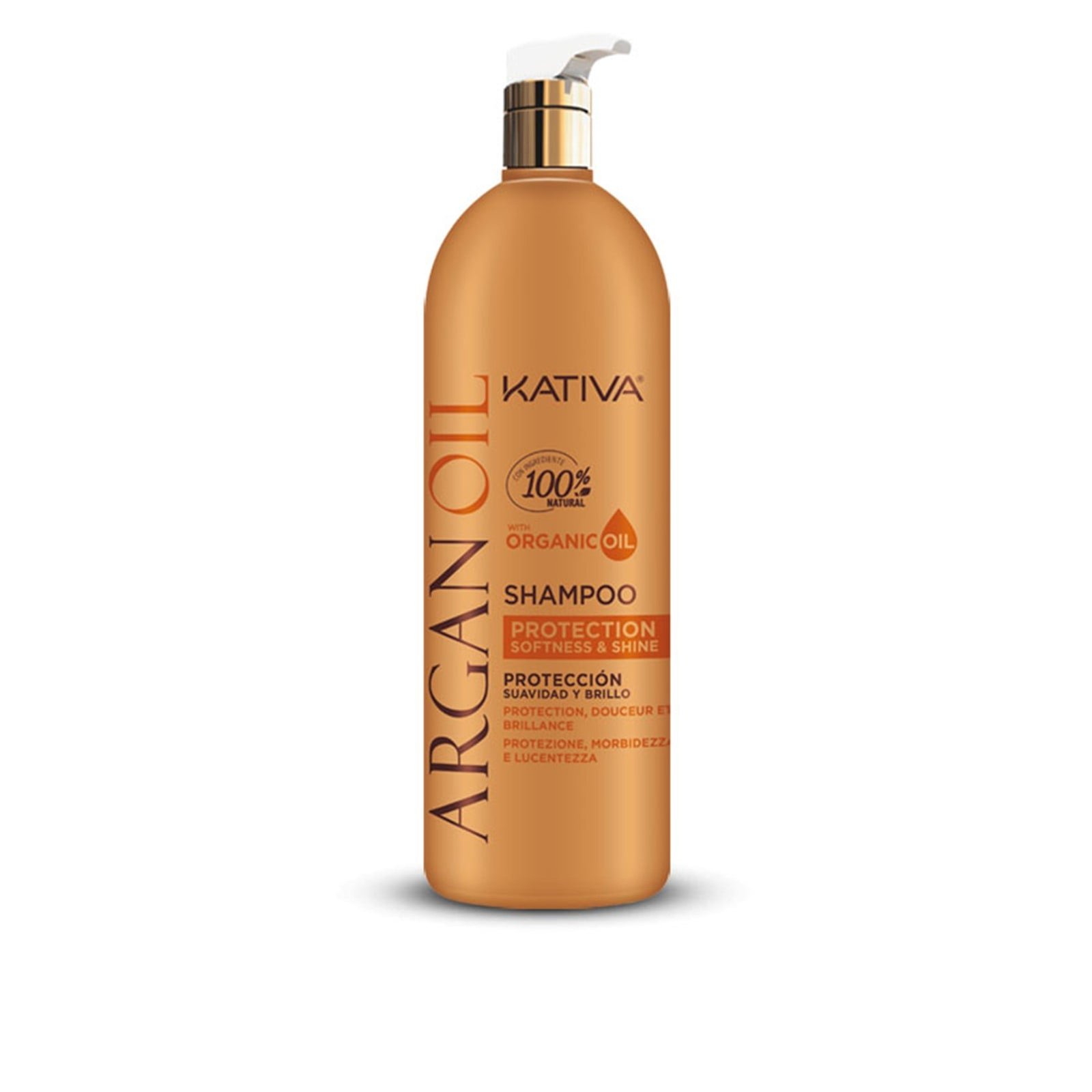 Kativa Argan Oil Protection Softness & Shine Shampoo 1L El Salvador