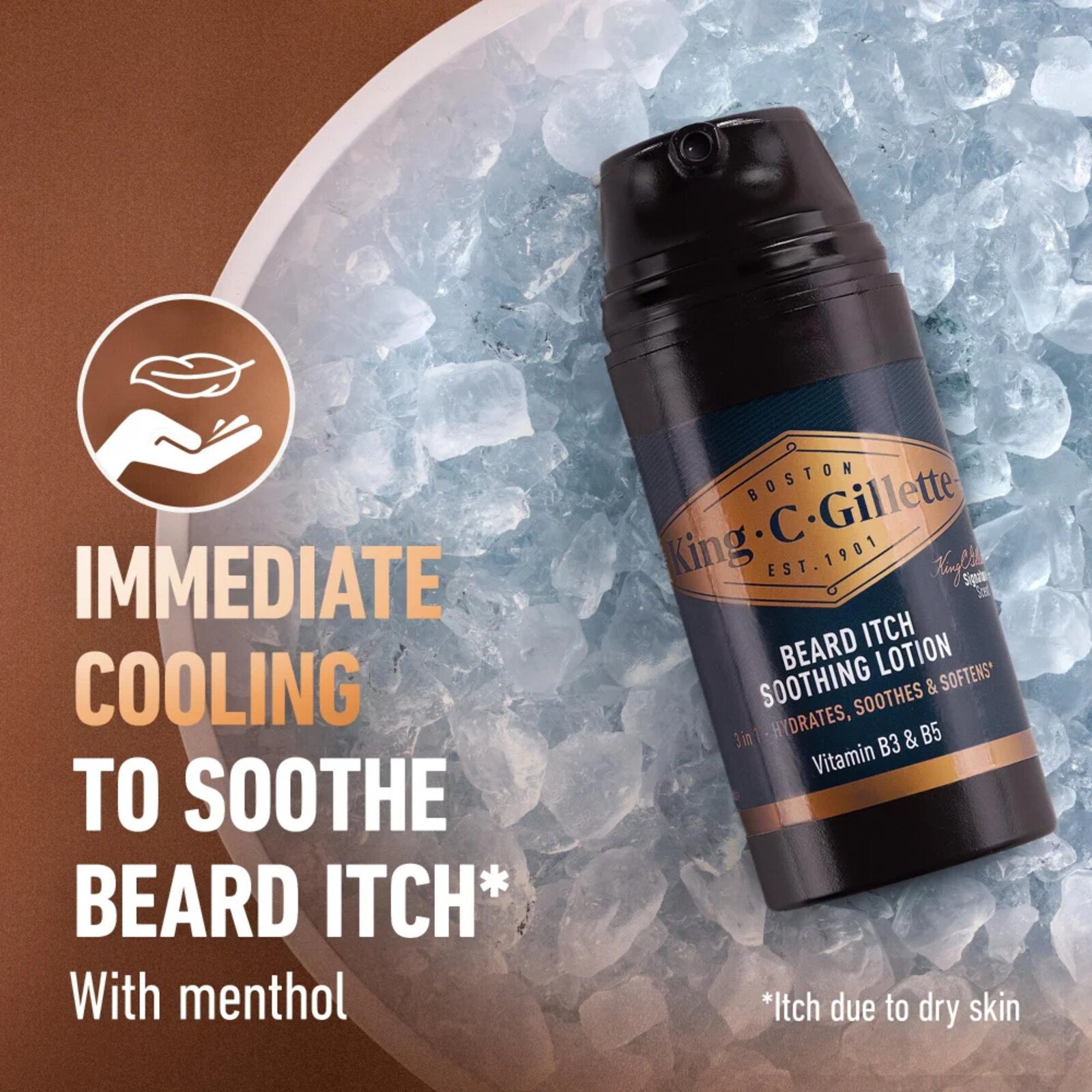 King C. Gillette Beard Itch Soothing Lotion 100Ml Norge