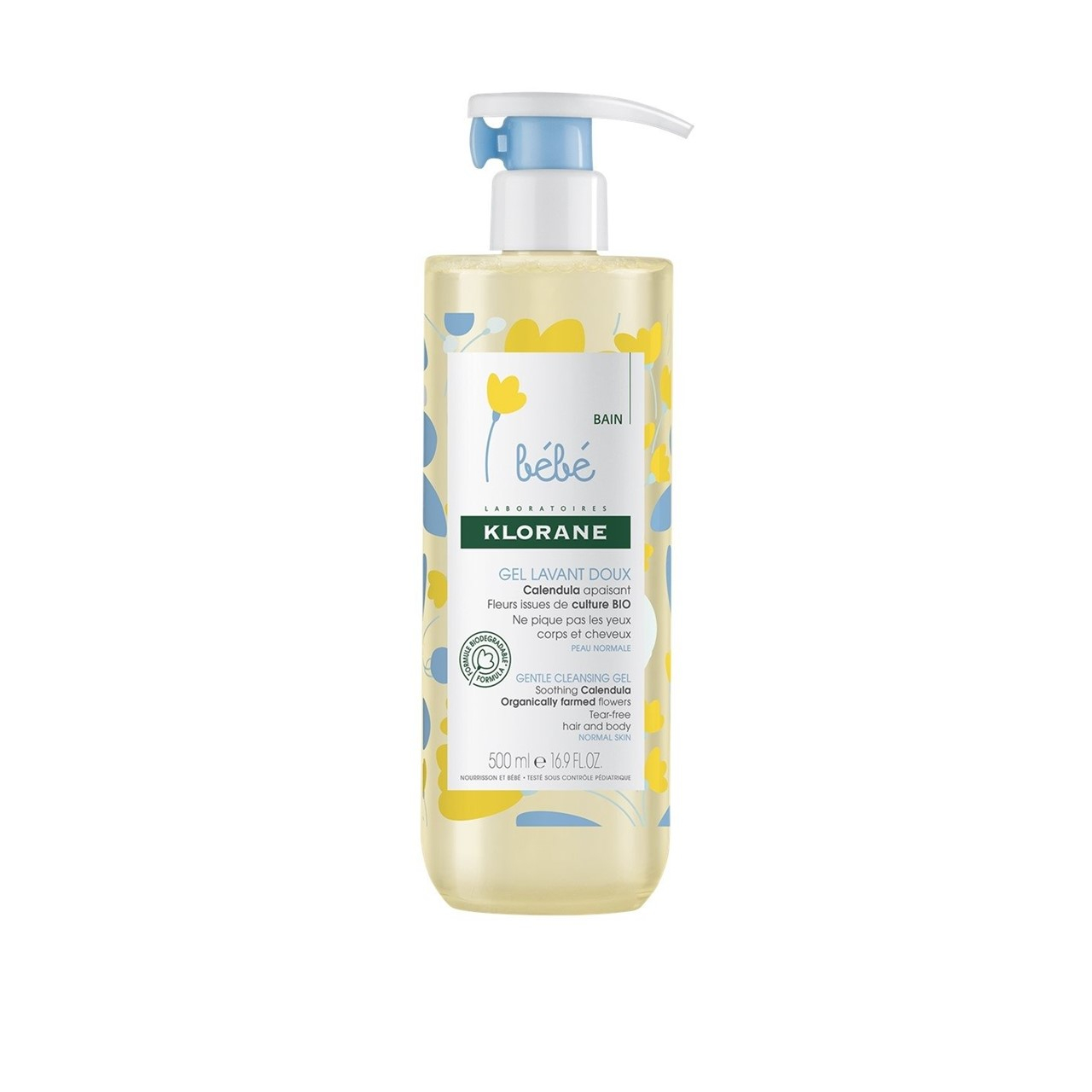 Klorane Baby Gentle Cleansing Gel 500ml (16.91floz) USA