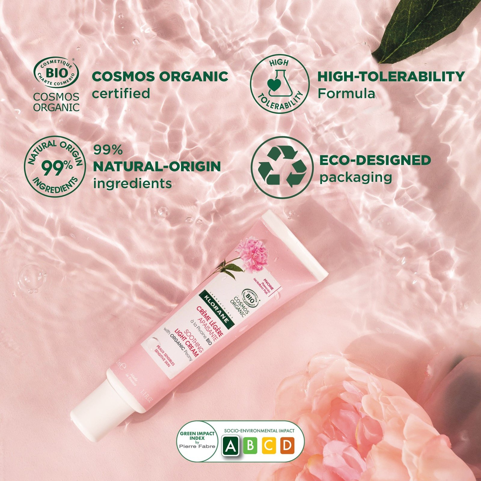 Klorane Soothing Light Cream With Peony 40Ml Brasil