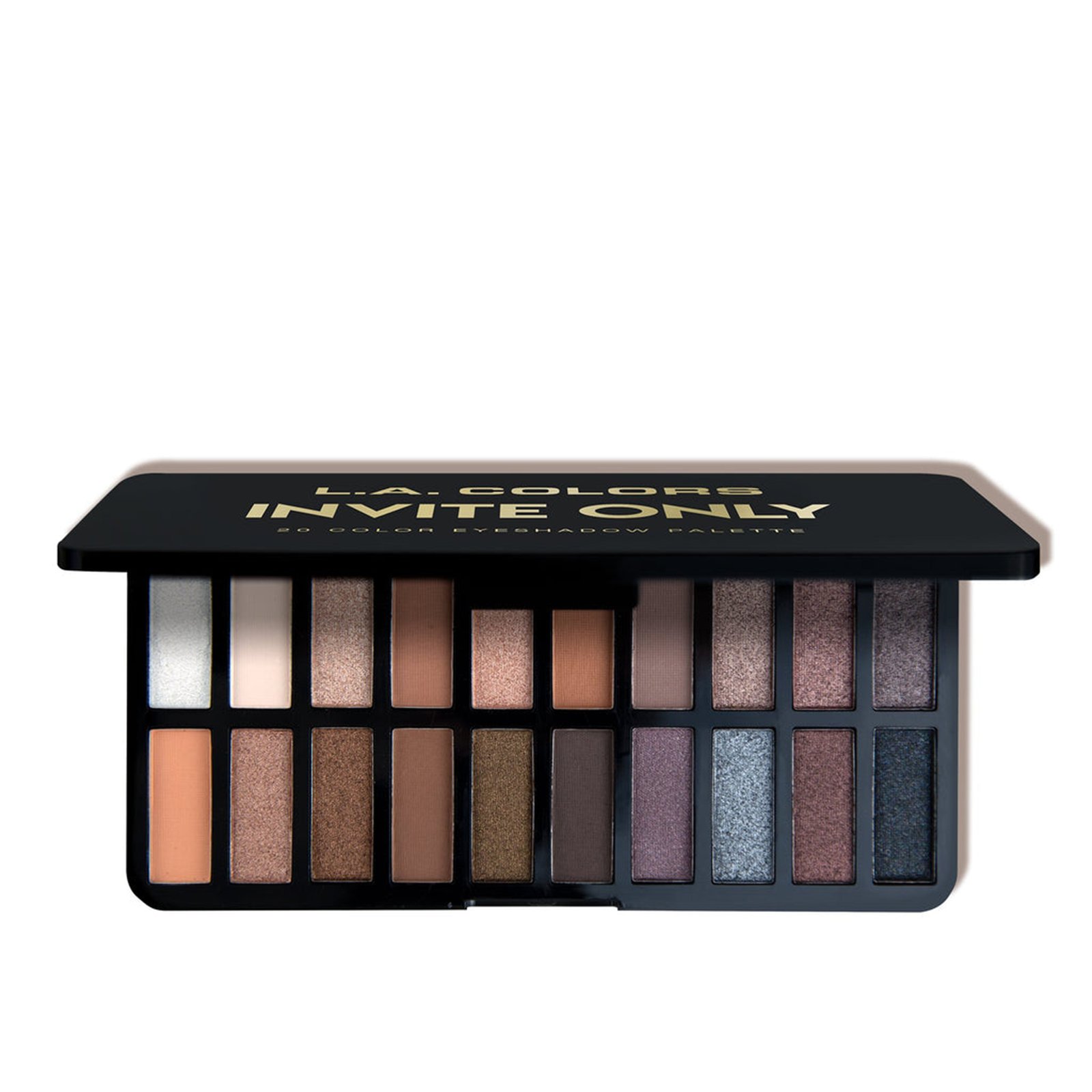 L.A. Colors 20 Color Eyeshadow Palette CBES457 Invite Only 22g (0.78 oz ...