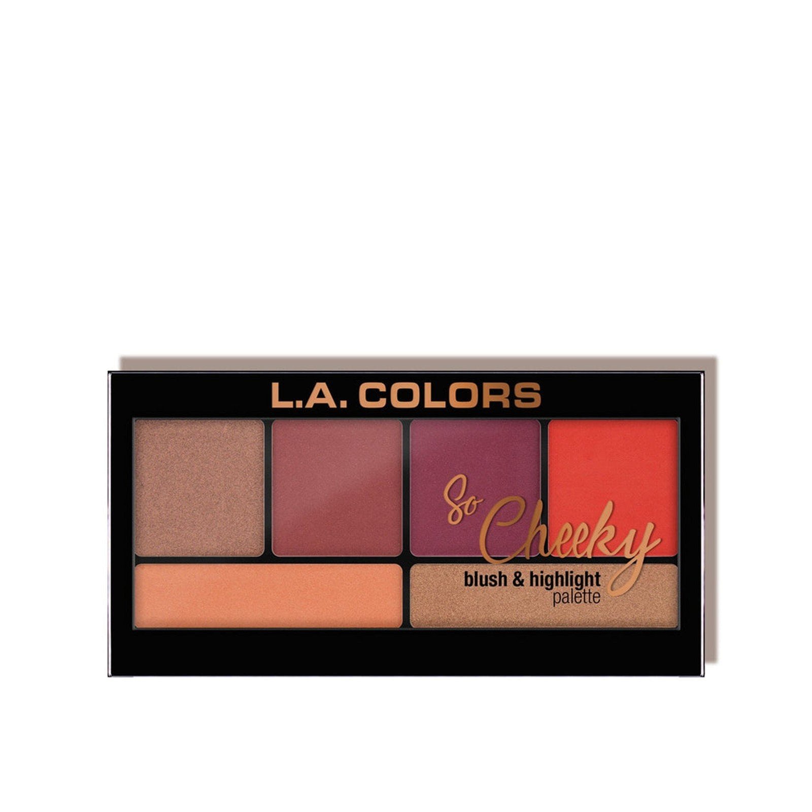L.A. Colors So Cheeky Blush & Highlight Palette Hot & Spicy UK