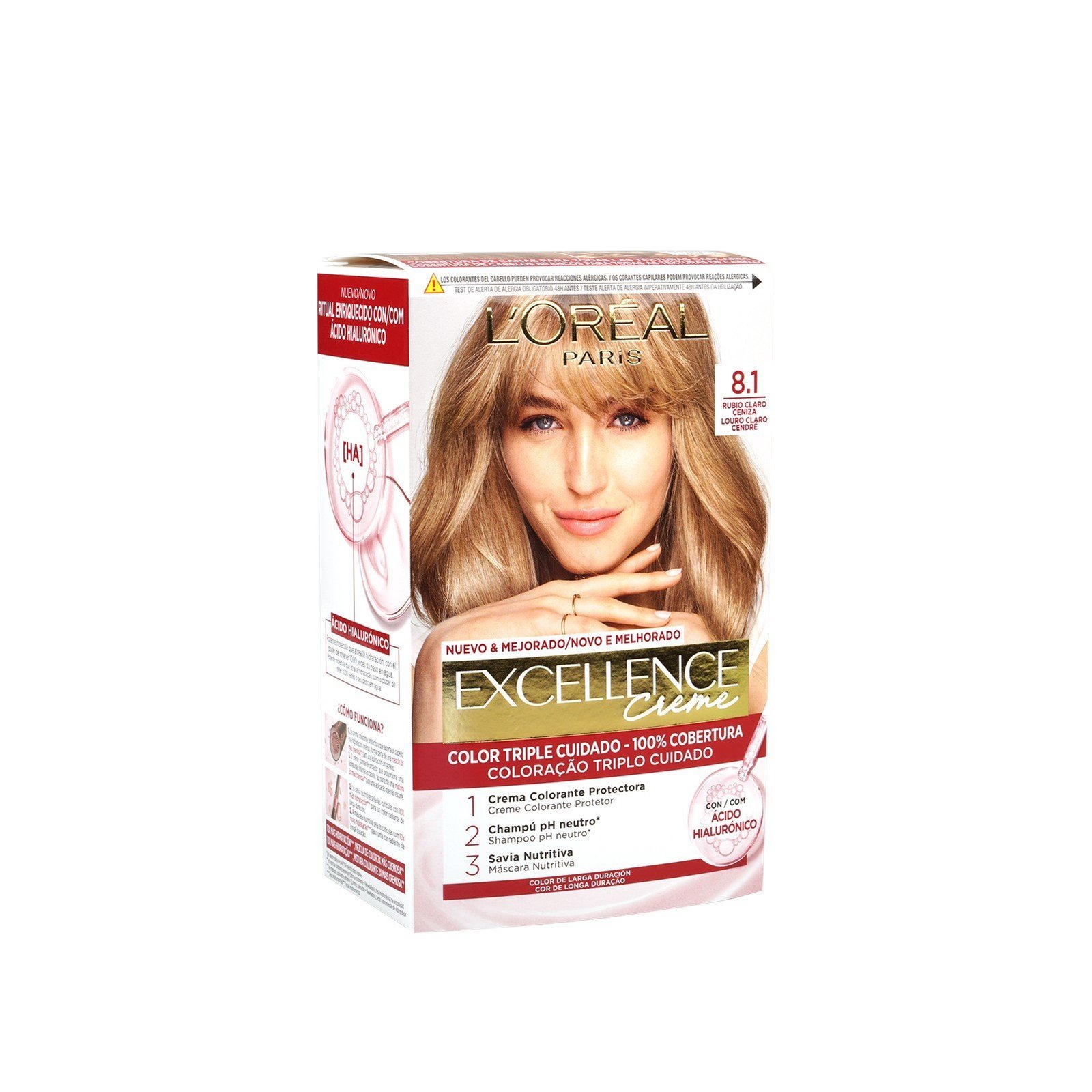 Loréal Paris Excellence Creme Hair Dye 8 1 Ash Blonde Magyarország