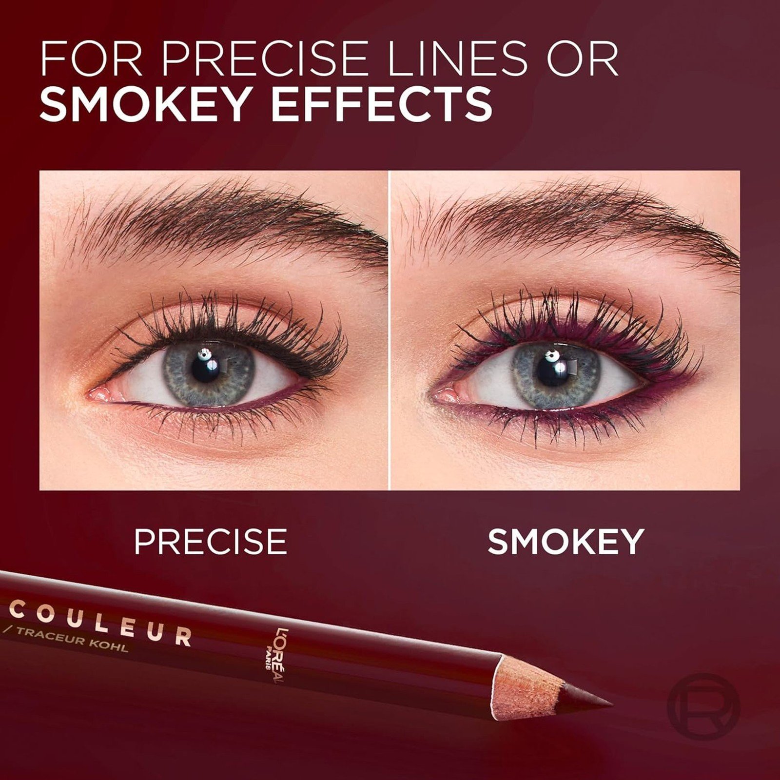 L'Oréal Paris Haute Couleur Crayon Khol Eyeliner 150 Bordeaux Cashmere ...