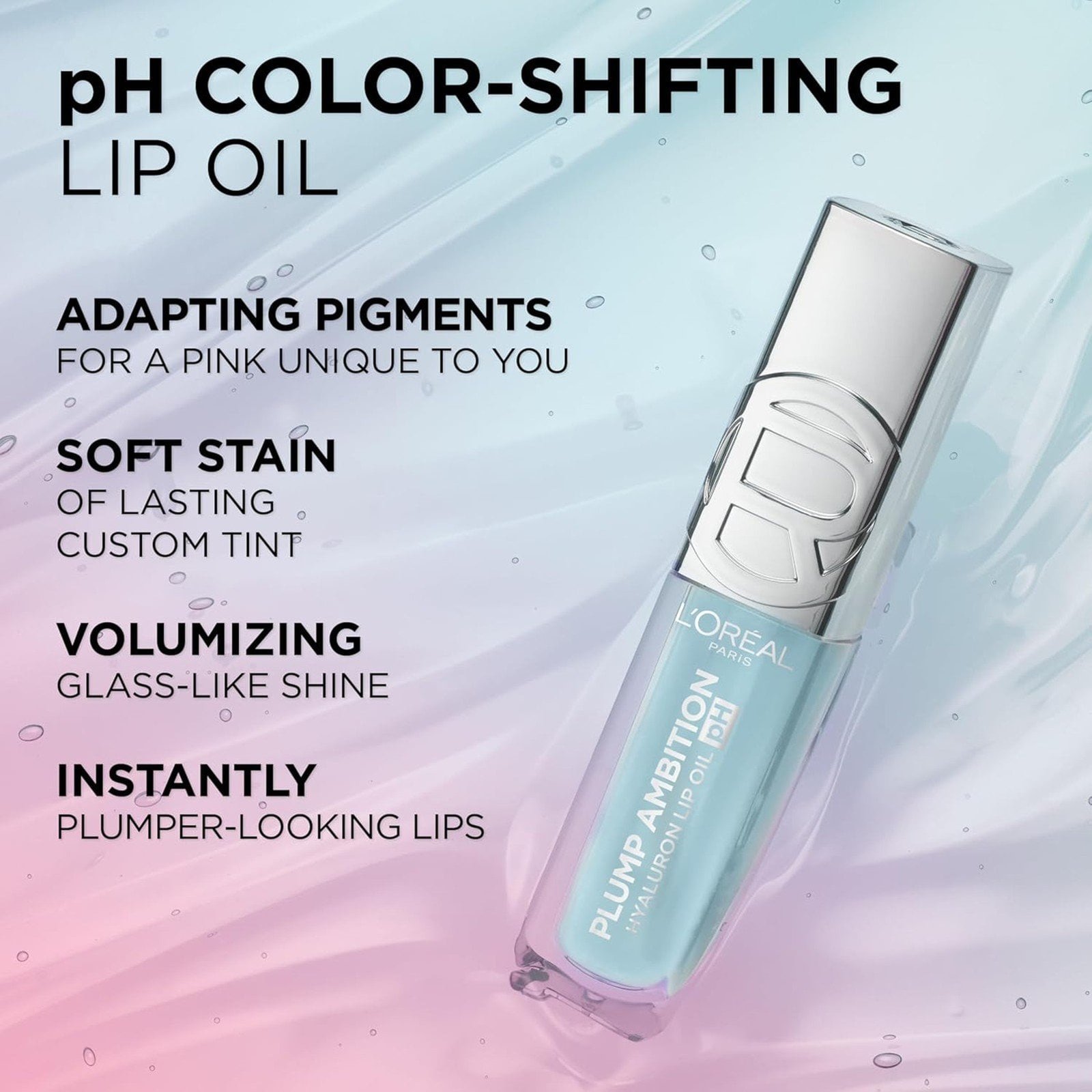 L'oréal Paris Plump Ambition Hyaluron Lip Oil pH 113 Cristal Ice 5ml ...