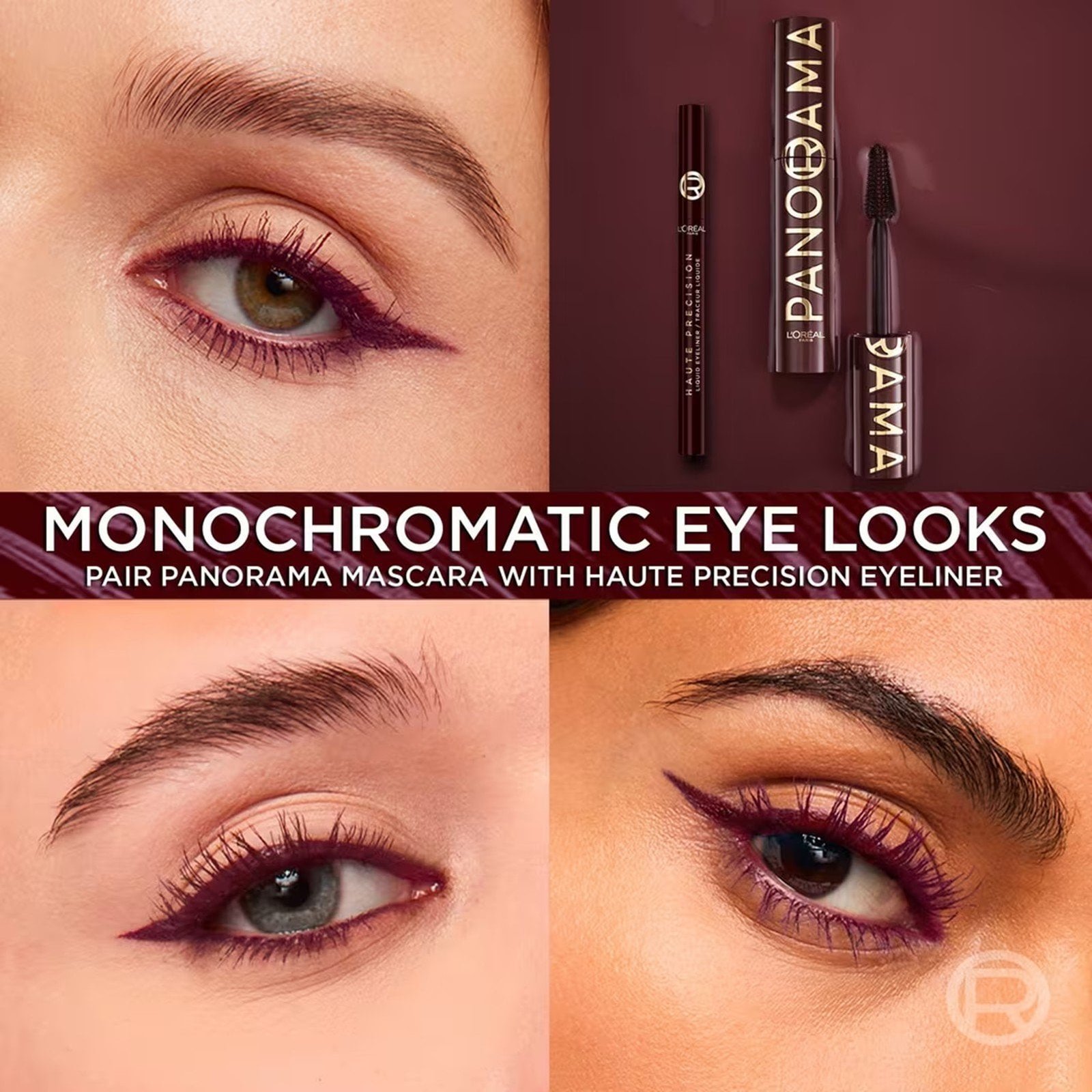 L'Oréal Paris Volume Million Lashes Panorama Mascara Bordeaux Cashmere ...