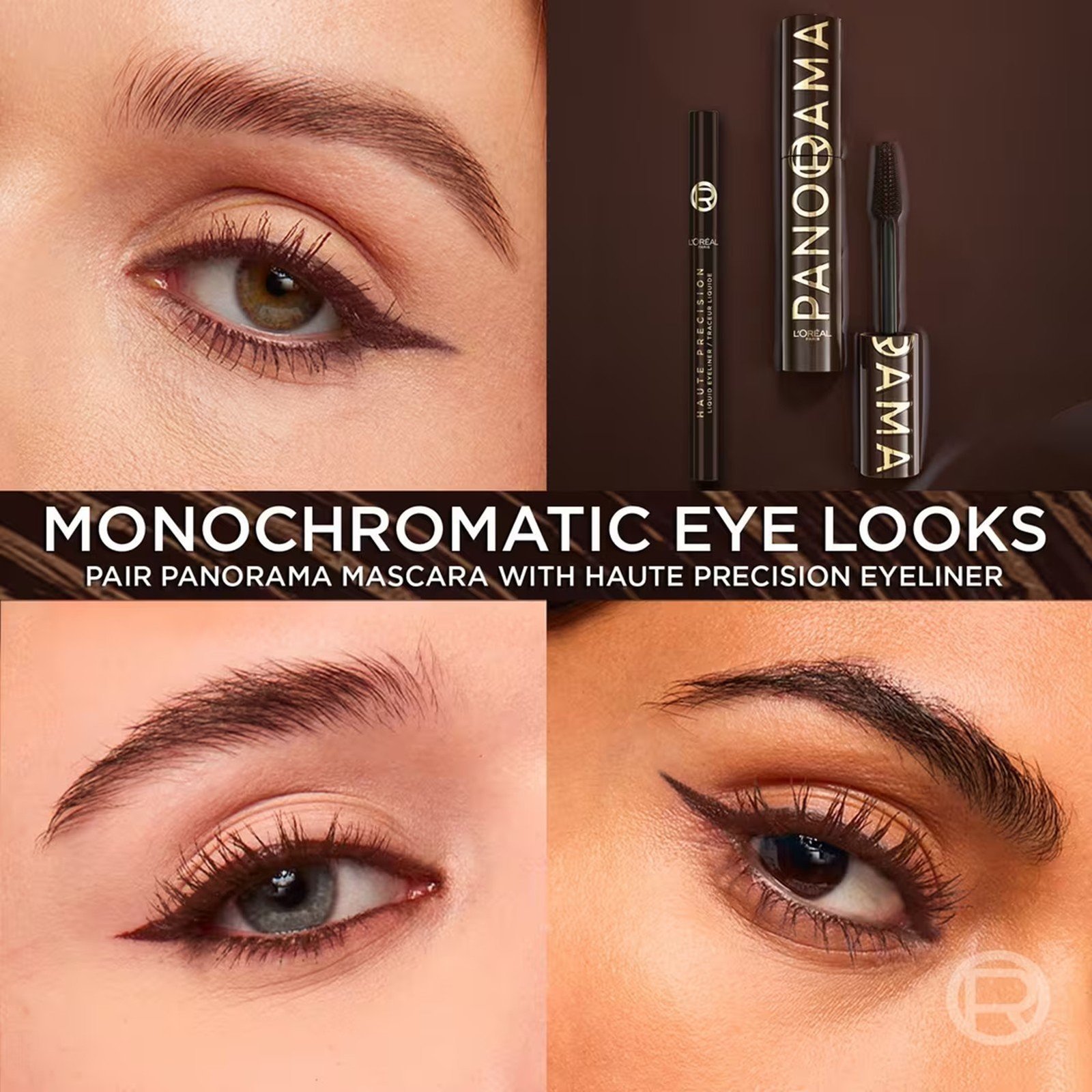 L'Oréal Paris Volume Million Lashes Panorama Mascara Brown Leather 9 ...