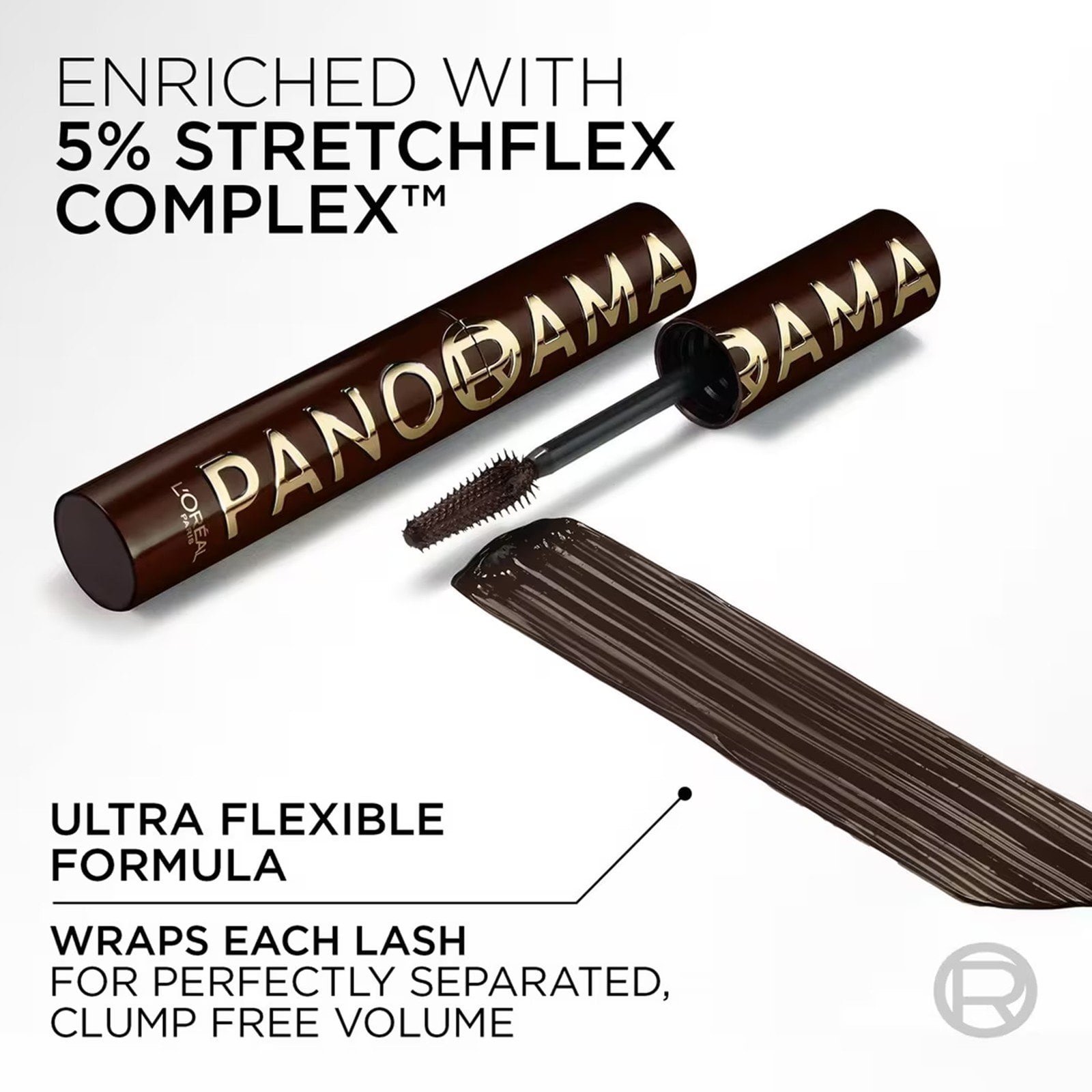 L'Oréal Paris Volume Million Lashes Panorama Mascara Brown Leather 9 ...