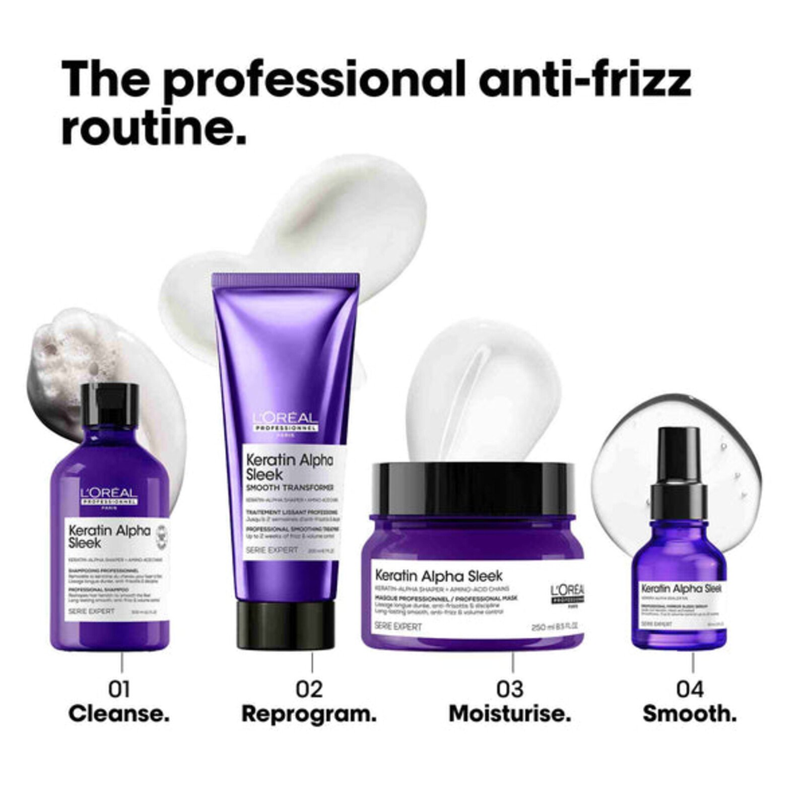 L'oréal Professionnel Série Expert Keratin Alpha Sleek Professional ...