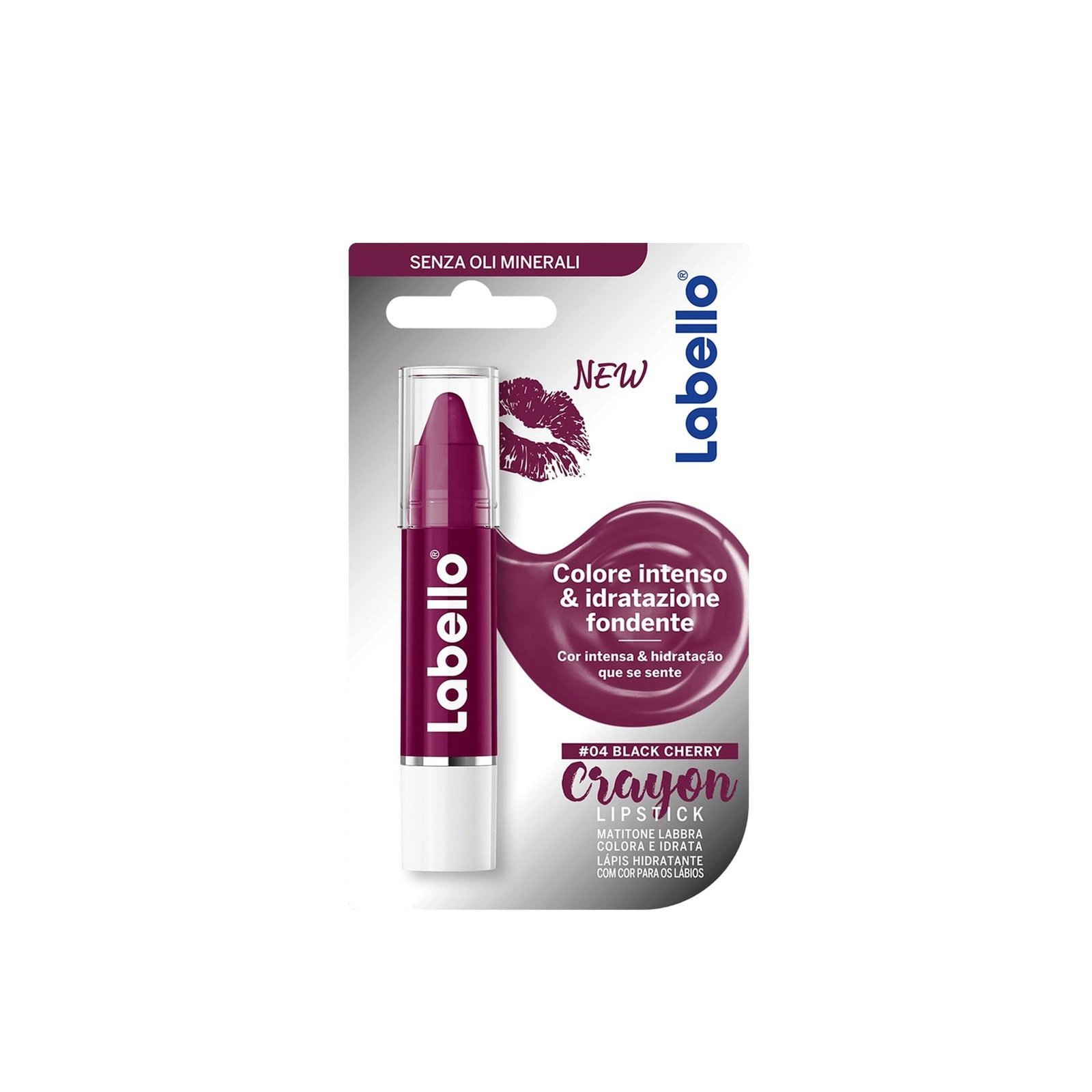 Labello Crayon Lipstick 04 Black Cherry 3g México