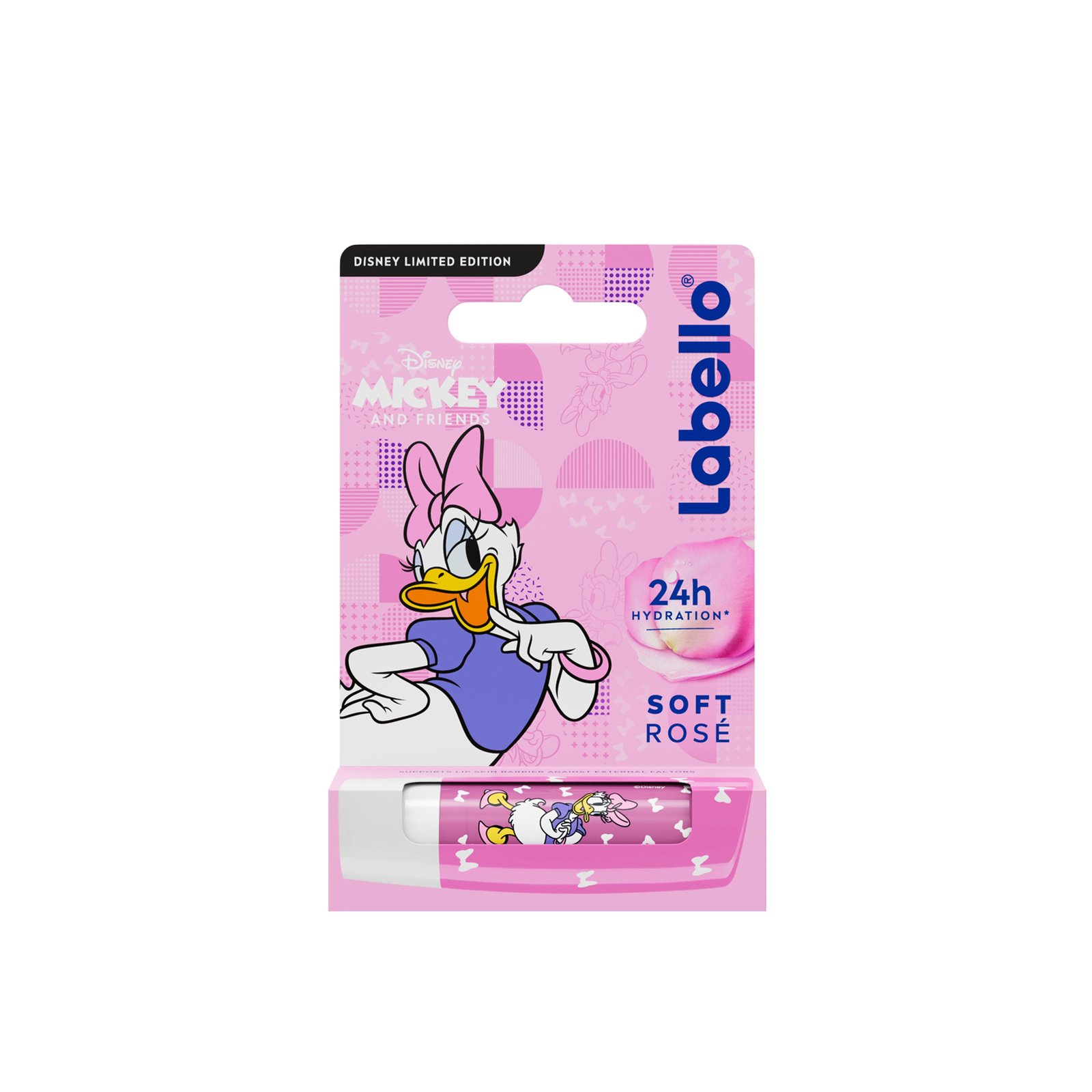 Labello Disney Mickey and Friends Daisy Soft Rosé 3+ Years Lip Balm 4 ...