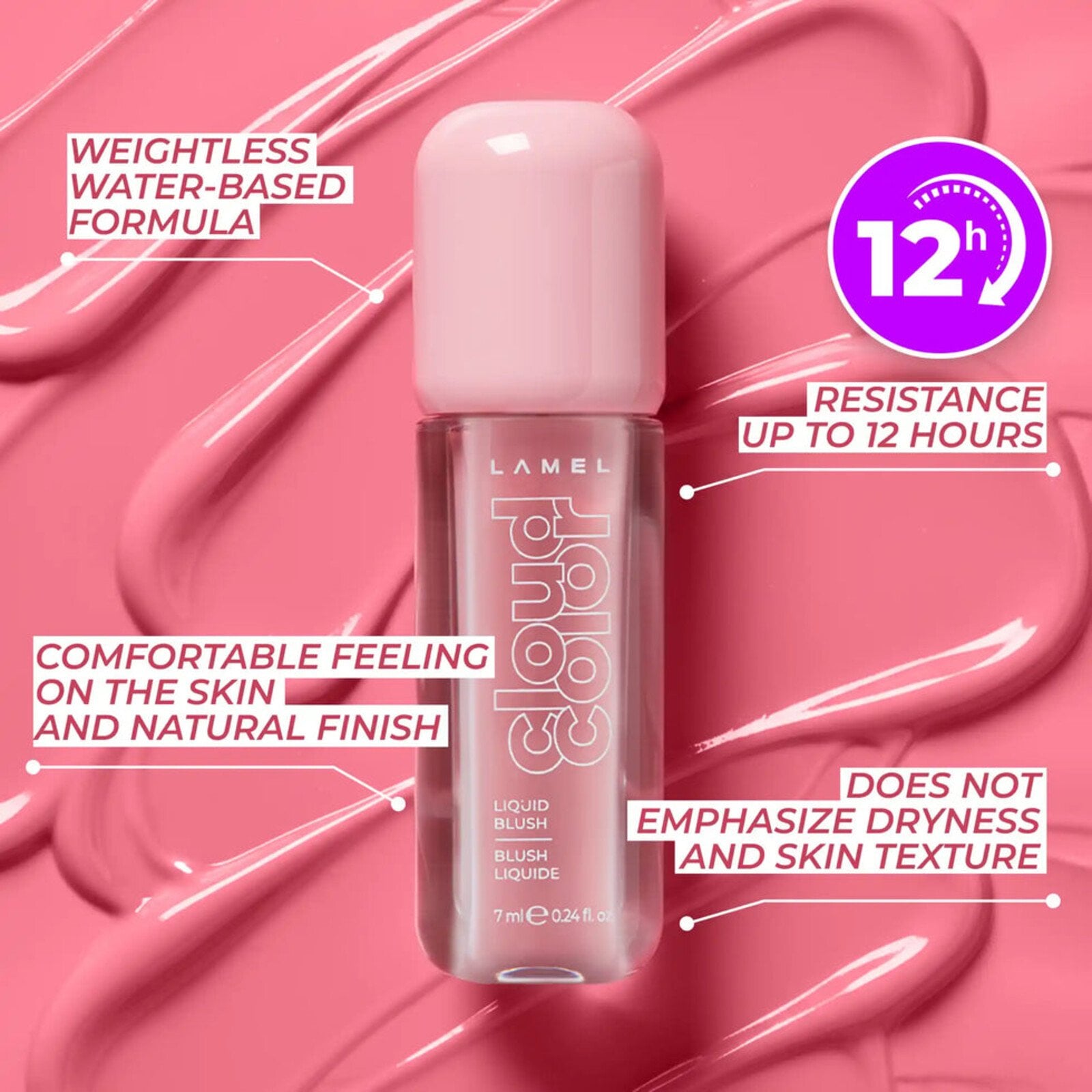 Lamel Cloud Color Liquid Blush 02 Soft Peach 7ml UAE