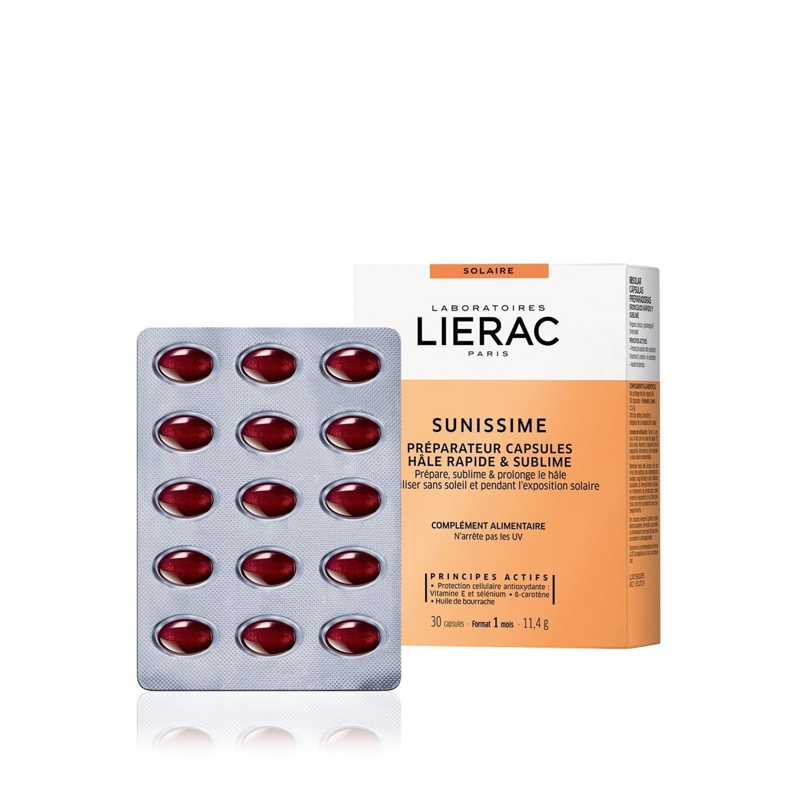 Lierac Sunissime Tanning Capsules Food Supplement x30 Estados Unidos