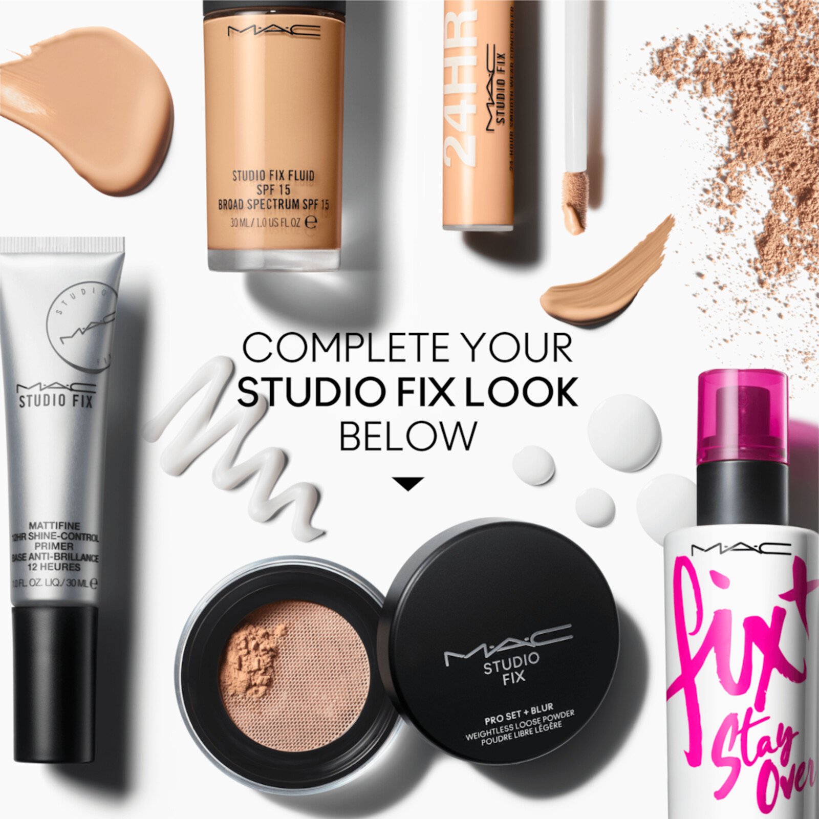 M.a.c Cosmetics Studio Fix Pro Set + Blur Weightless Loose Powder ...