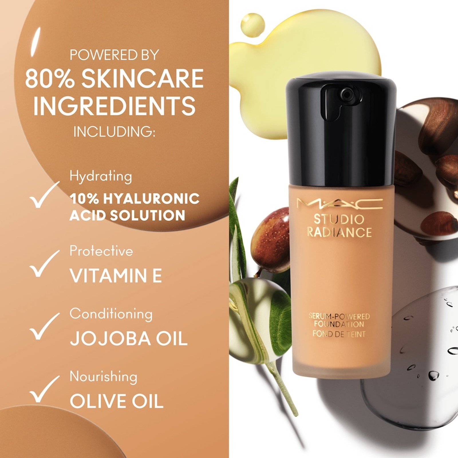 M.a.c Cosmetics Studio Radiance Serum-Powdered Foundation Nc25 30Ml ...