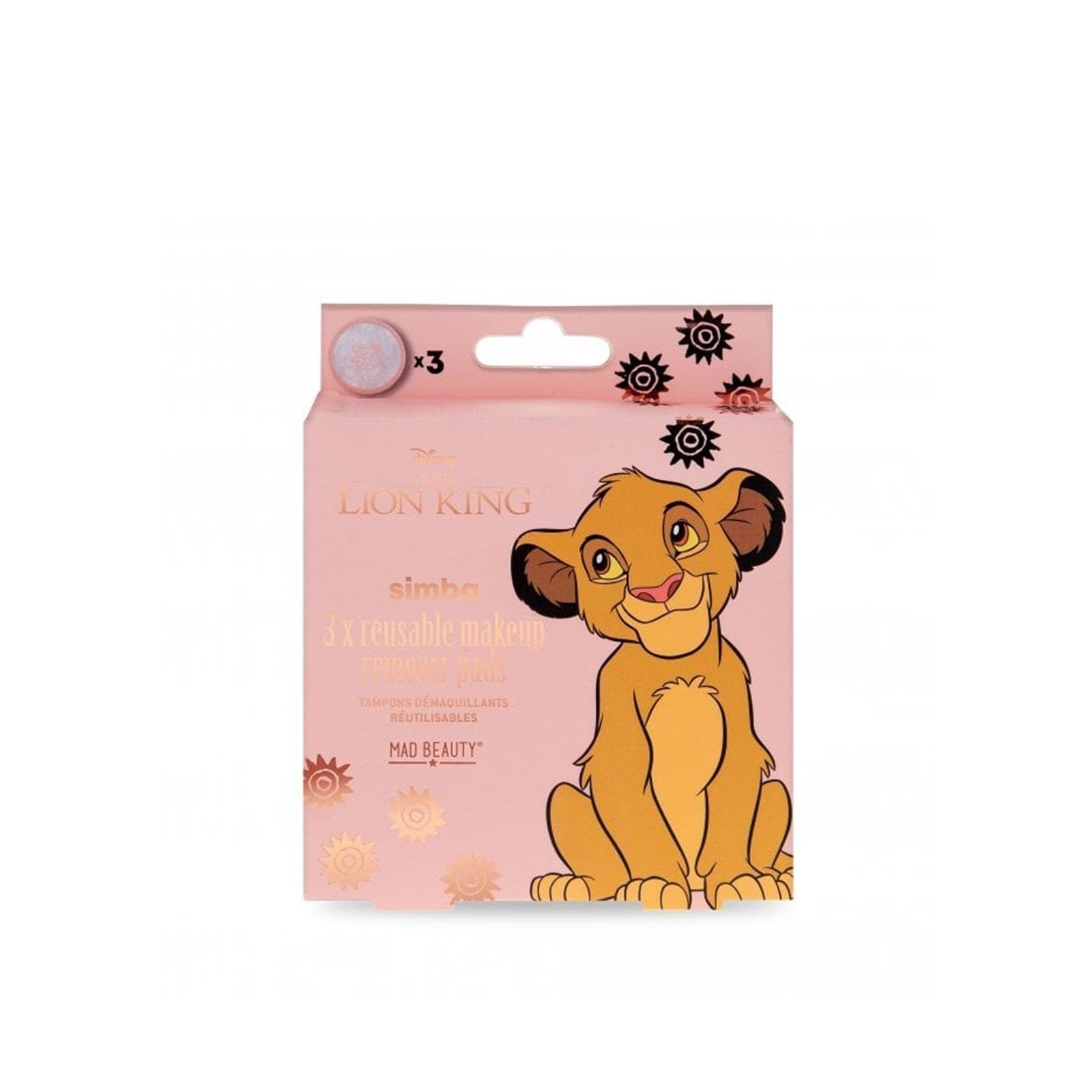 Mad Beauty Disney The Lion King Simba Reusable Makeup Remover Pads x3 ...