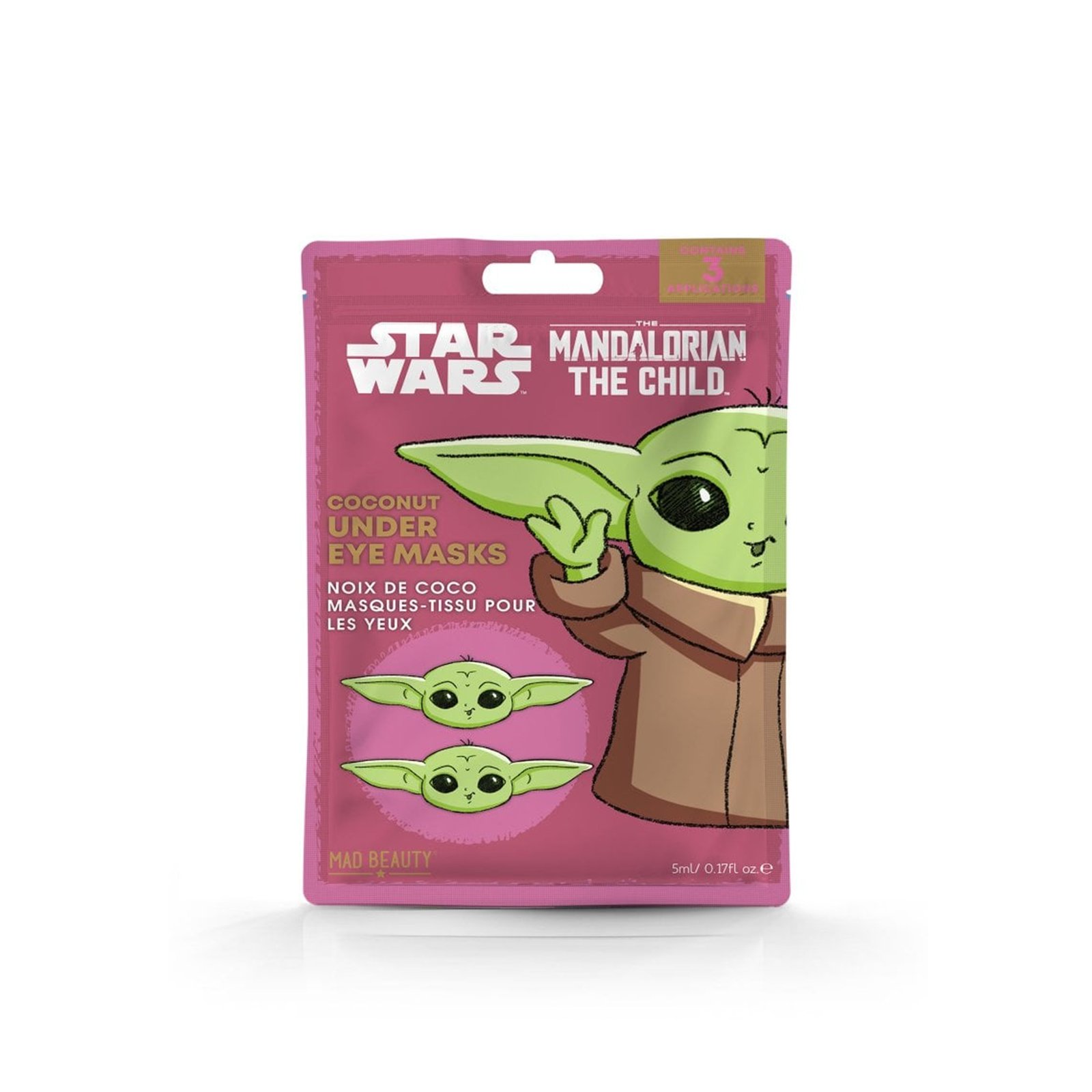 Mad Beauty Star Wars The Mandalorian The Child Coconut Under Eye Masks ...