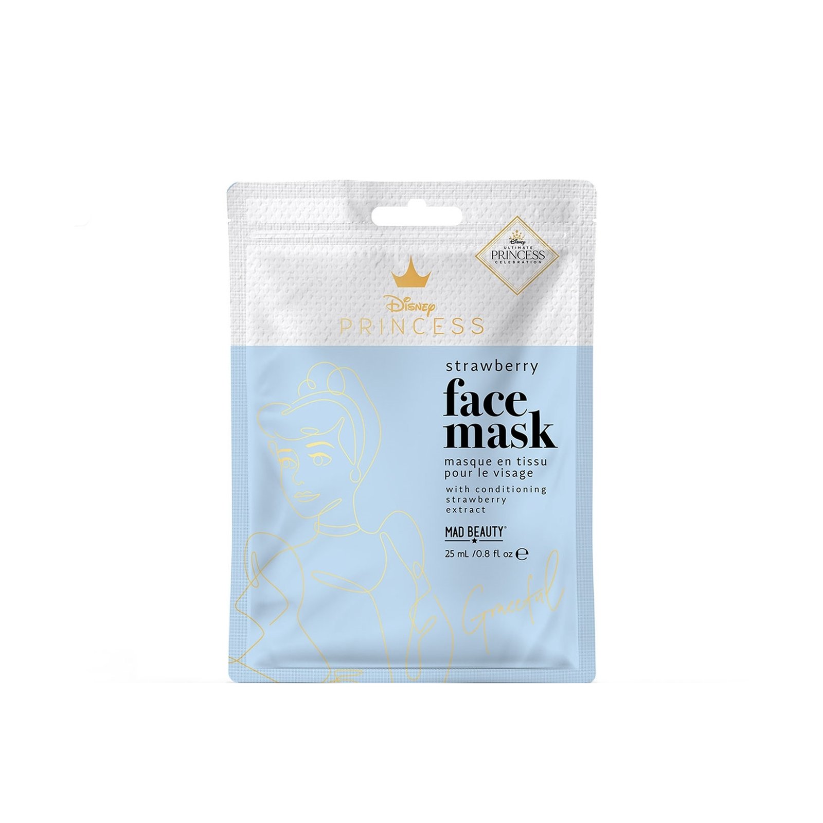 Mad Beauty Disney Ultimate Princess Cinderella Sheet Face Mask ...