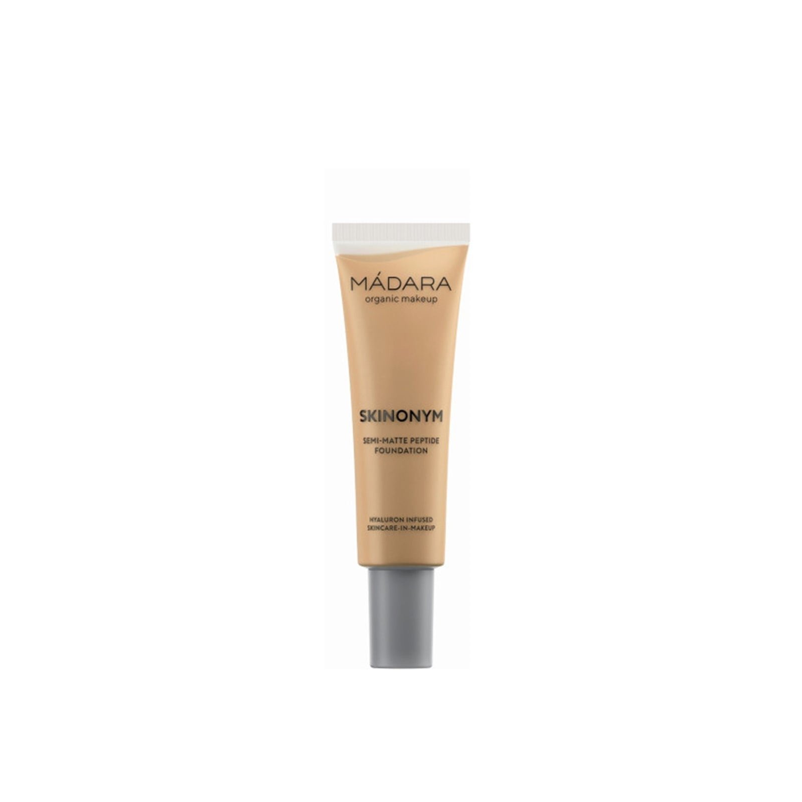 Mádara SKINONYM Semi-Matte Peptide Foundation 50 Golden Sand 30ml (1.0 ...