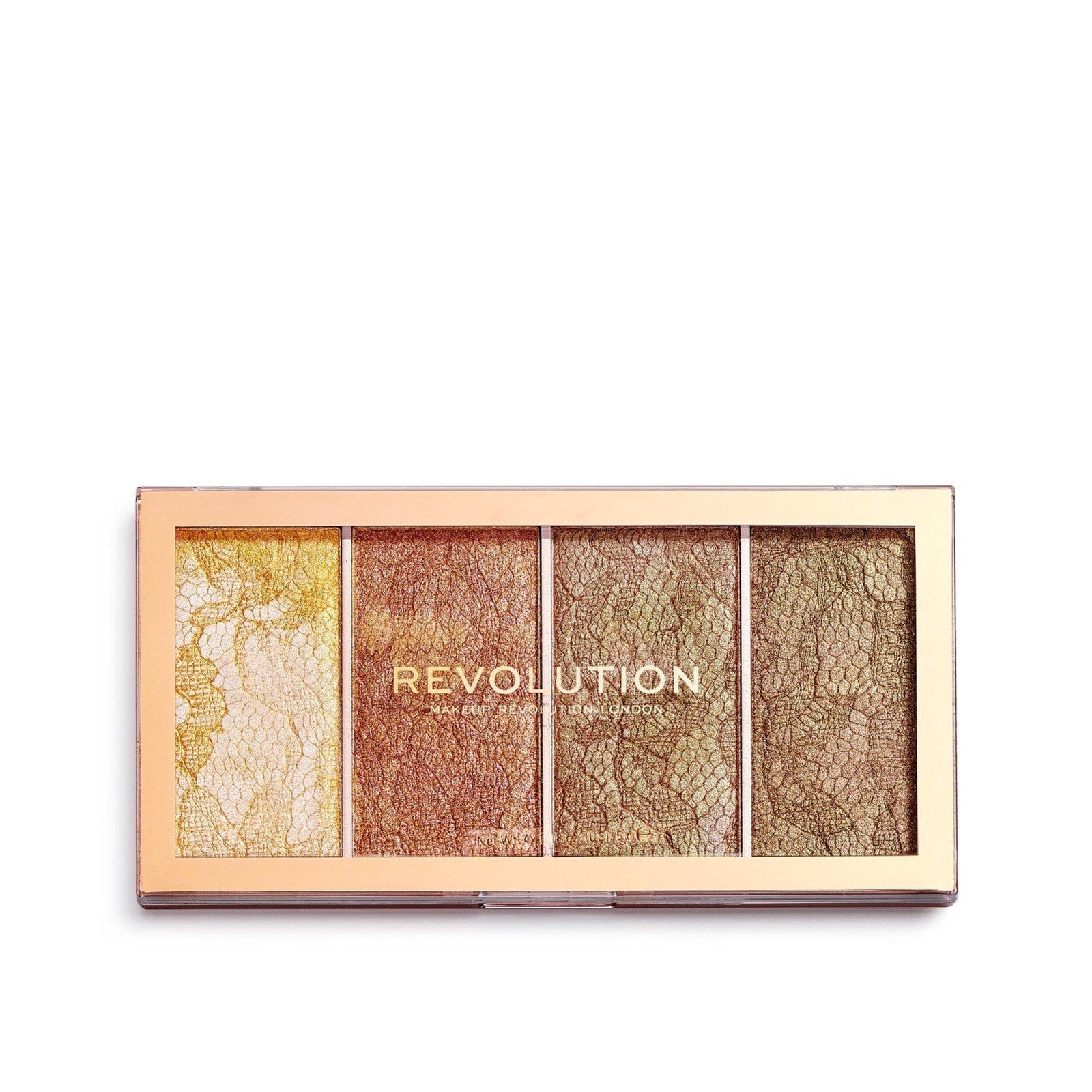Makeup Revolution Vintage Metallic Cream-Powder Highlighter Palette Brasil