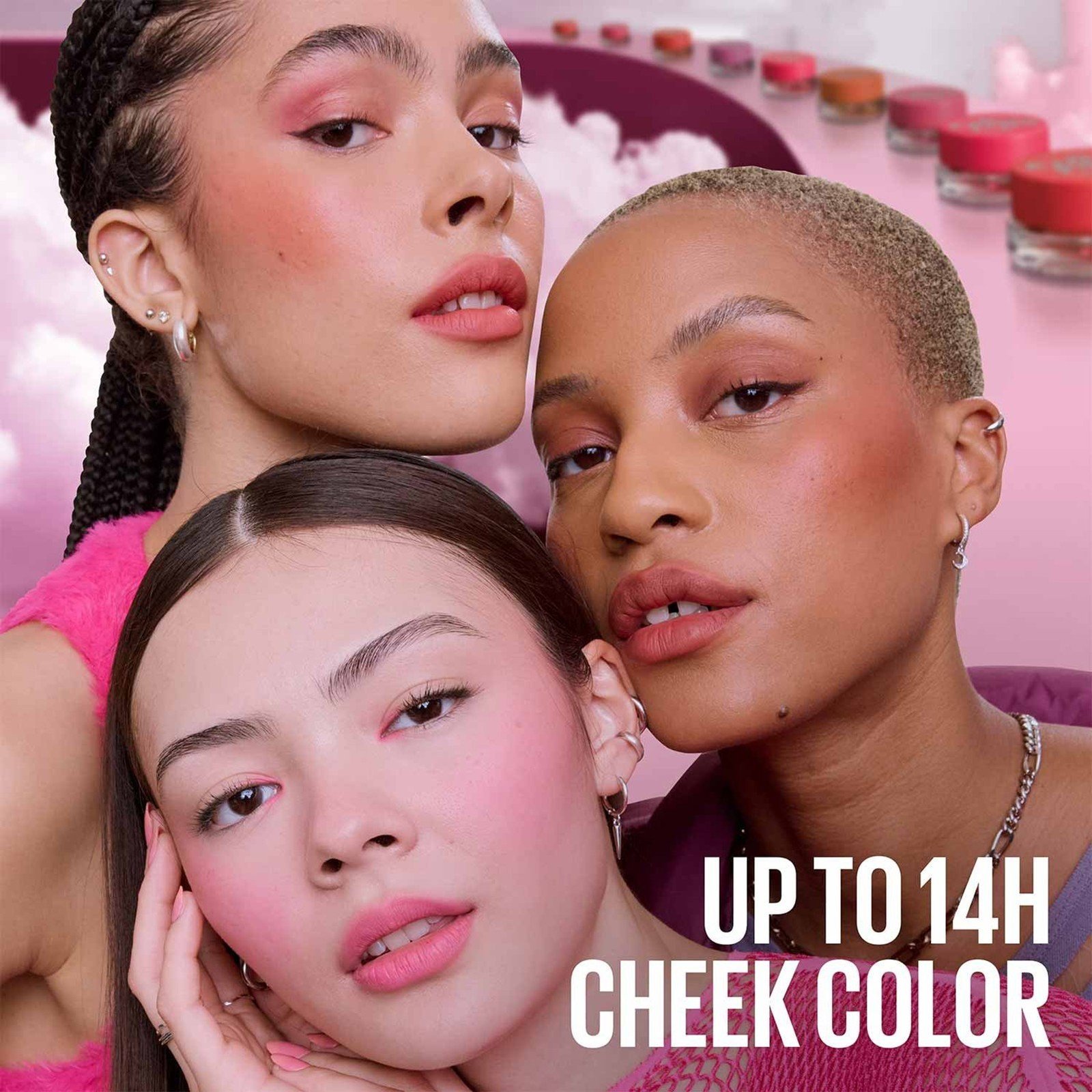 Maybelline Cloudtopia Cheek & Lip Mousse Blush 08 Enchanted Mauve 5g France