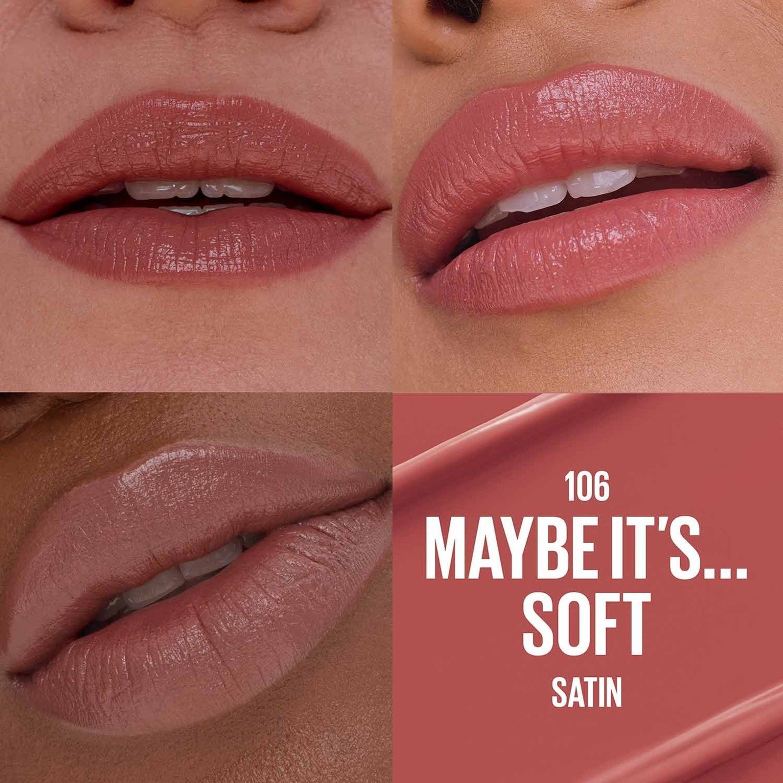 Maybelline Moisturizing Serum Satin Lipstick 106 Maybe It’s...Soft Spain