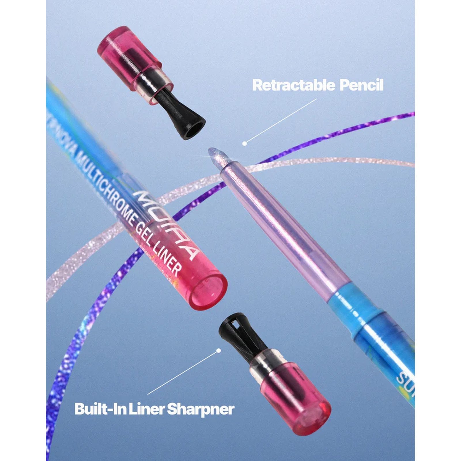 Delineador en gel Multicolor Moira Supernova 018 Ara 0,26 g (0.0092Oz ...