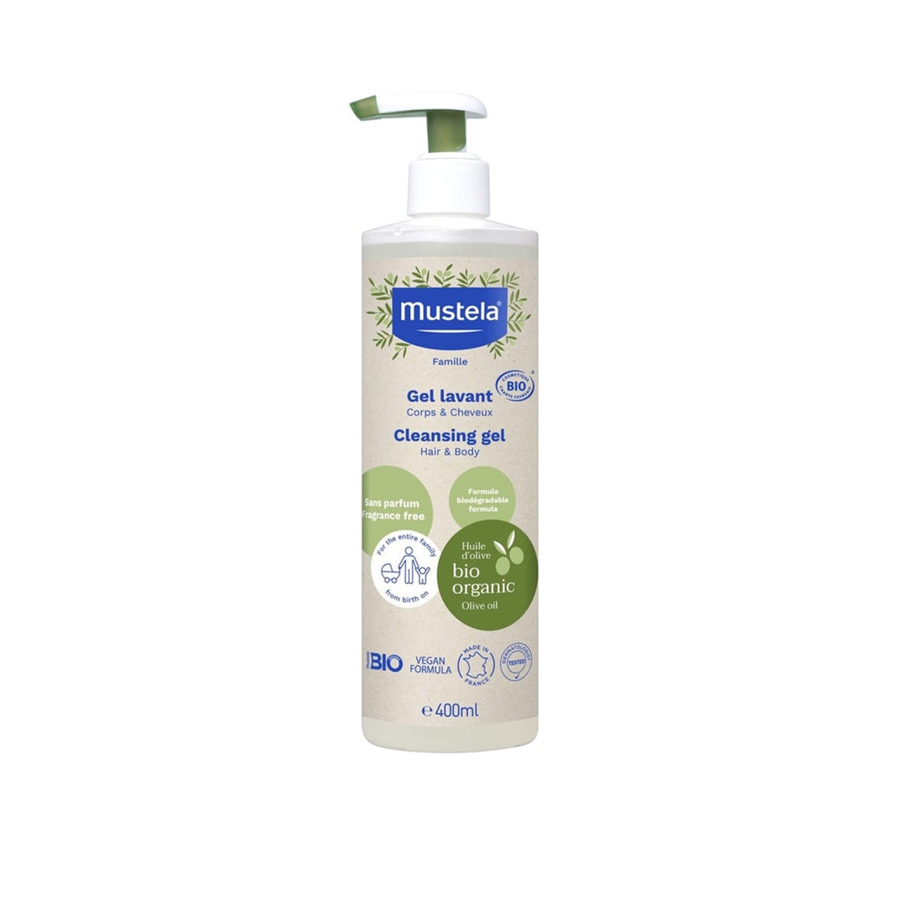 Mustela BIO Organic Cleansing Gel Fragrance-Free 400ml Croatia