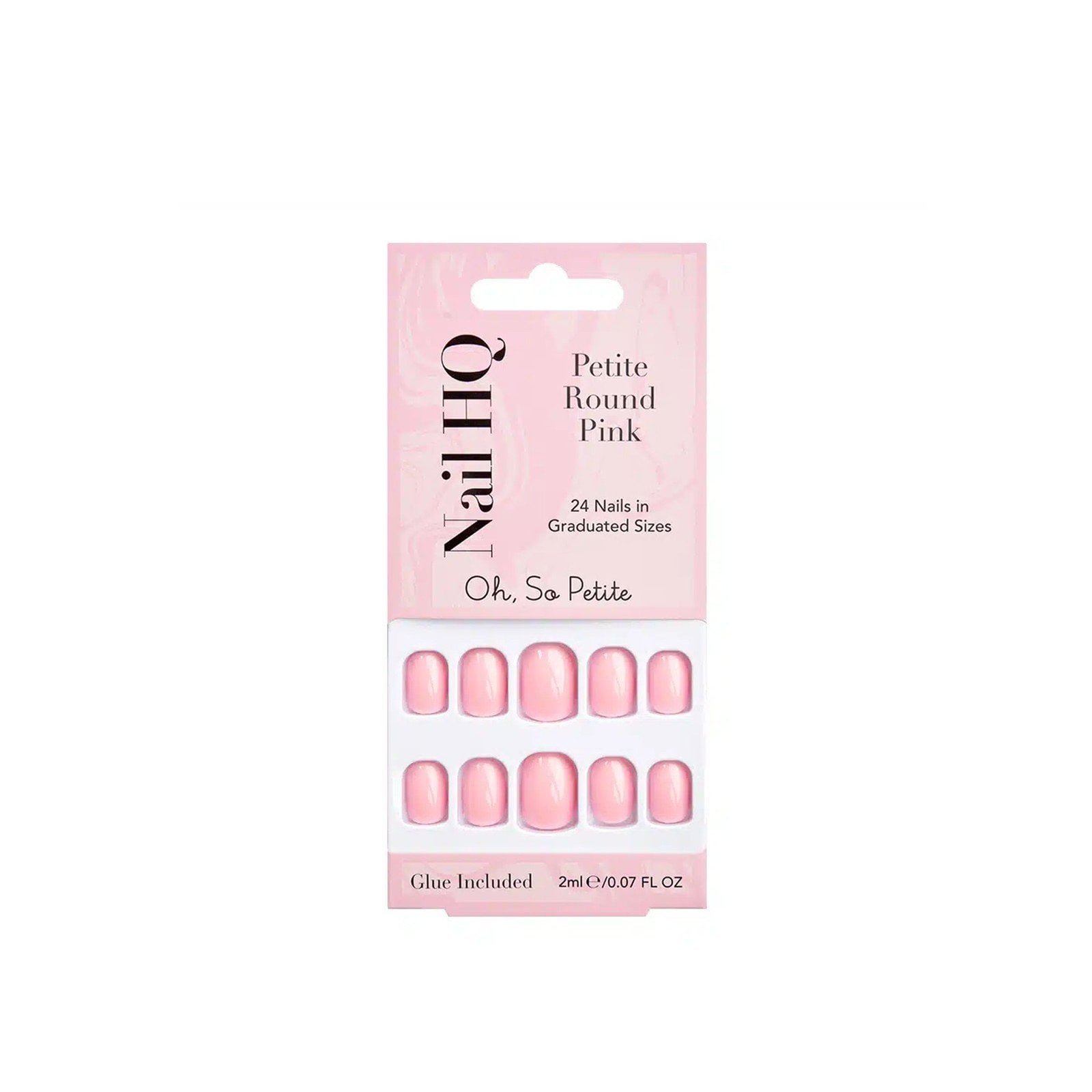 Nail HQ Oh, So Petite Round Pink Nails x24 South Korea