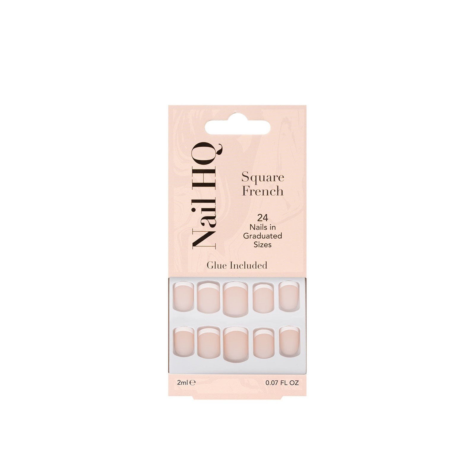 Nail HQ Square French Nails x24 Fiji
