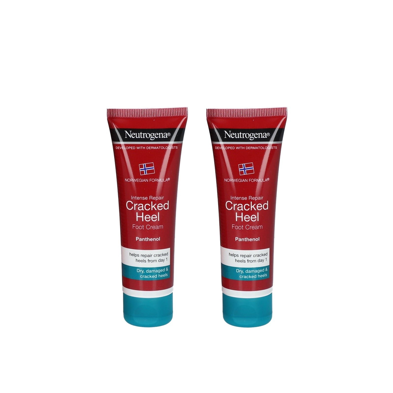 Neutrogena Cracked Heel Foot Cream Intense Repair 50ml x2 (2x1.69 fl oz ...