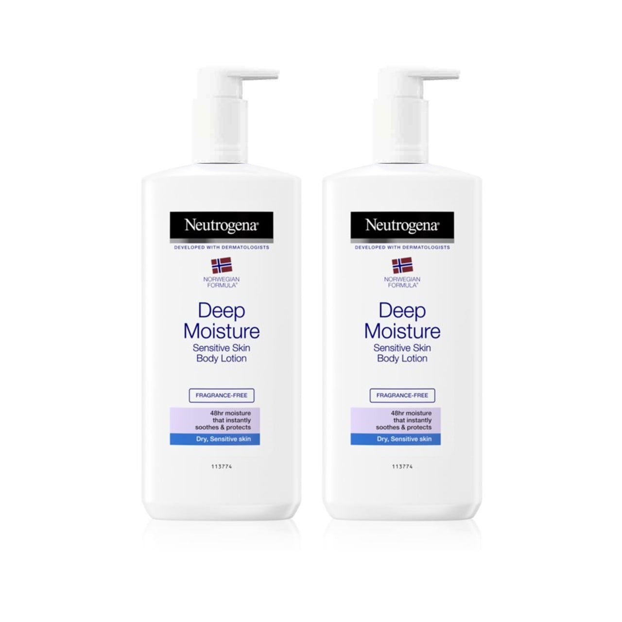 Neutrogena Deep Moisture Sensitive Skin Body Lotion 400ml x2 (2x13.53fl ...