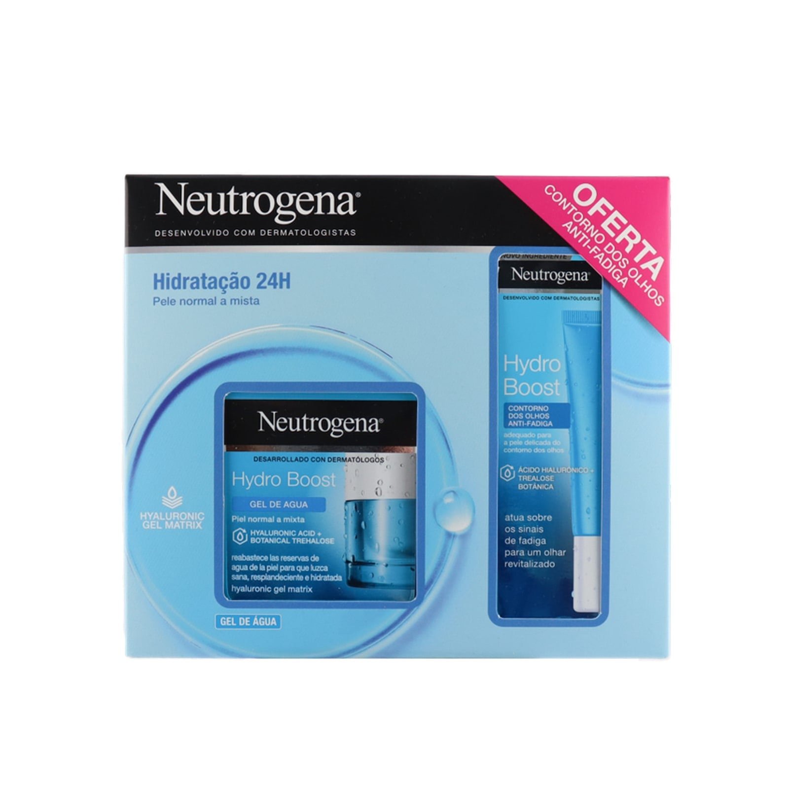 Neutrogena Hydro Boost Water Gel 50ml + Eye Contour 15ml (0.51fl oz ...