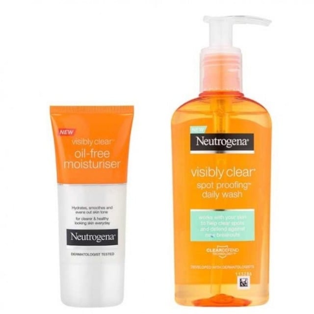 Acheter Neutrogena Visibly Clear Cleansing Gel 200Ml + Moisturizer 50Ml ...