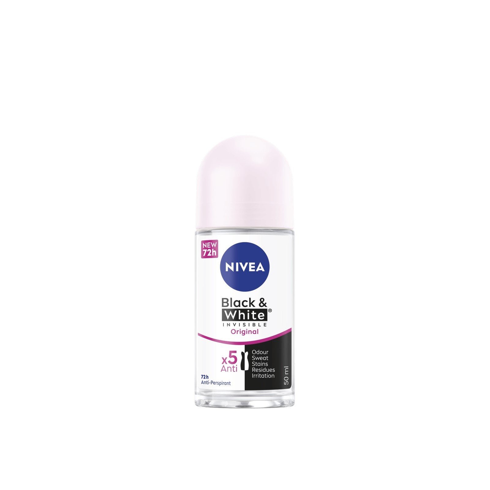 Nivea Black & White Invisible Original Roll-On 50ml Australia