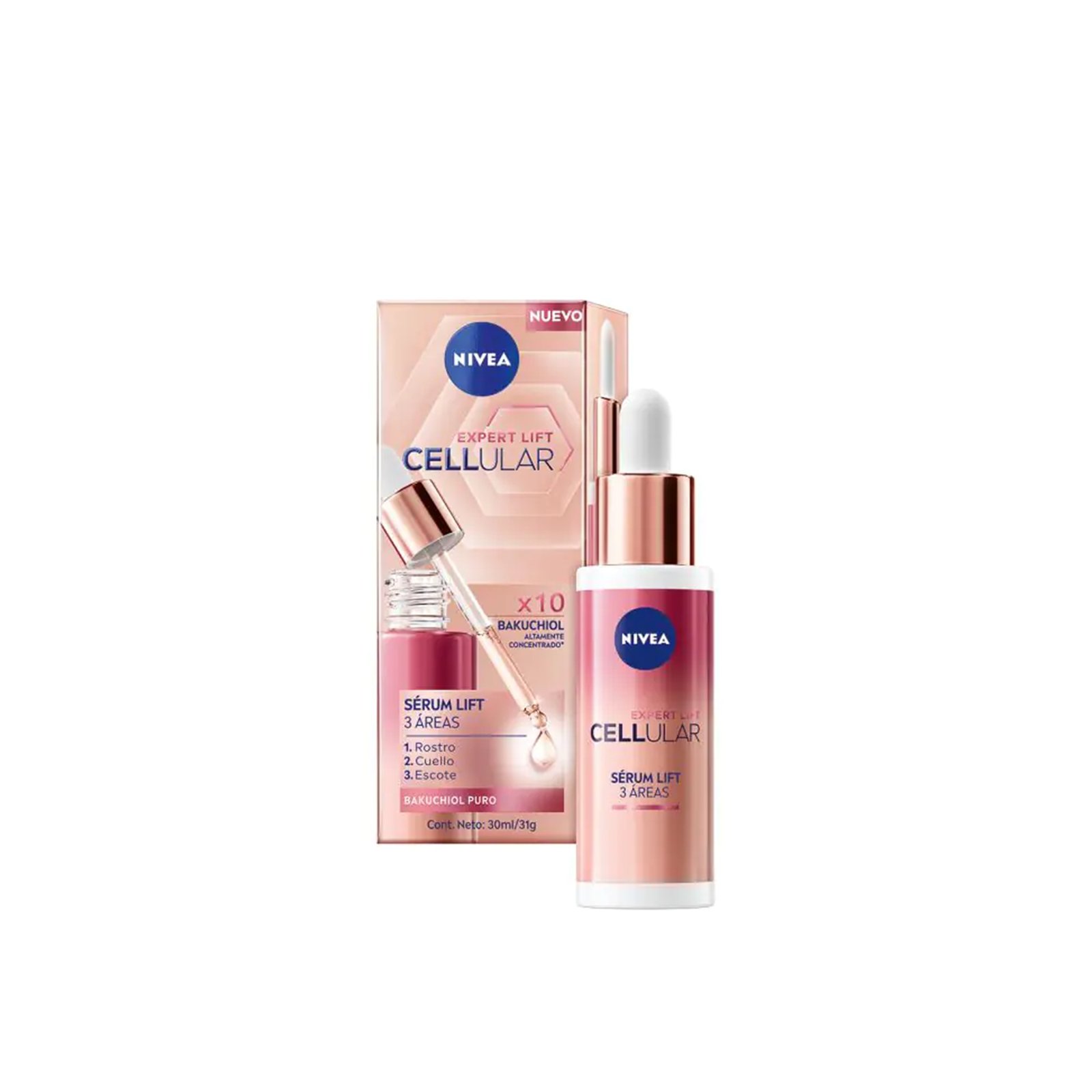 Nivea Cellular Expert Lift 3 Areas Bakuchiol Serum 30Ml México