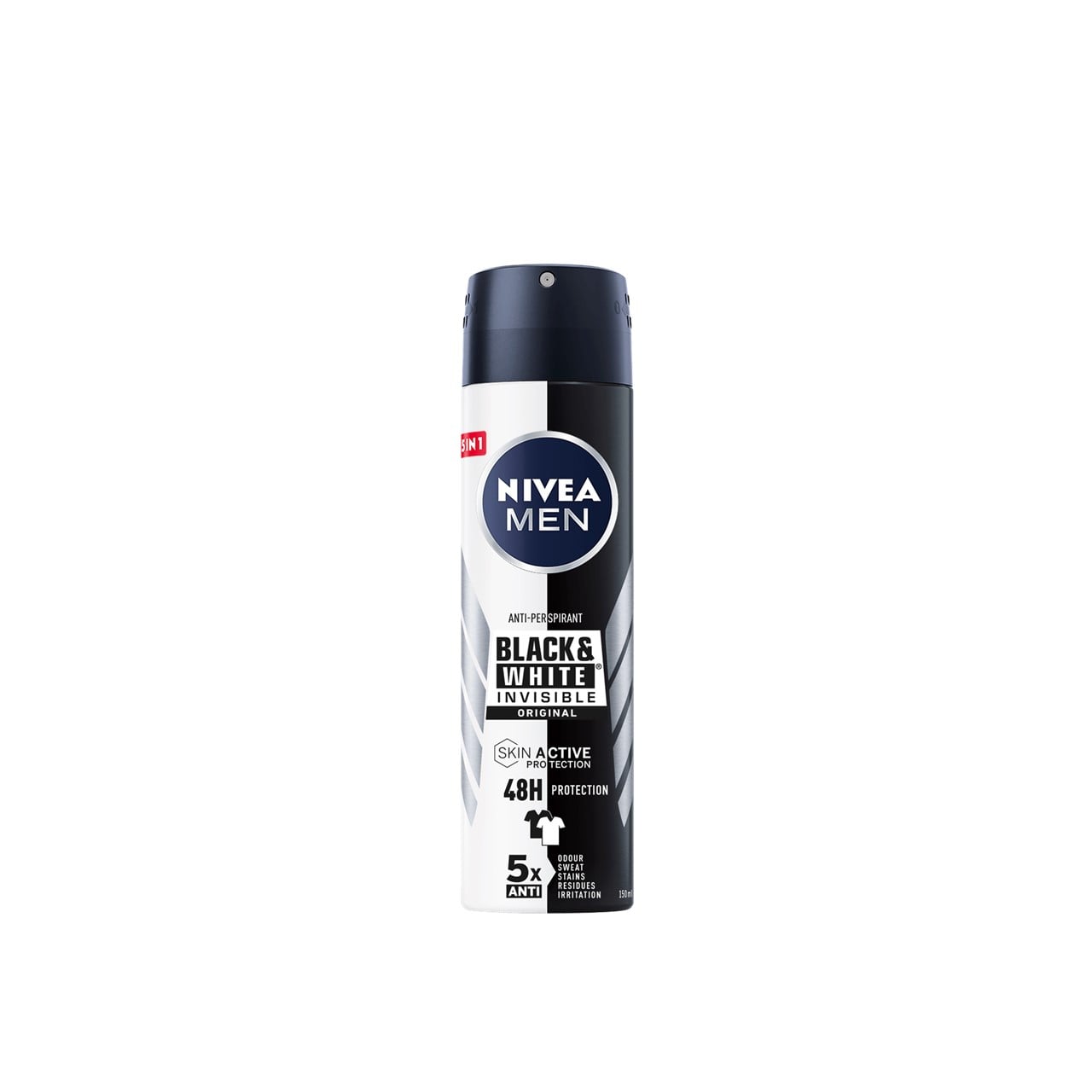 Nivea Men Black & White Invisible Original Anti-Perspirant Spray 150ml ...