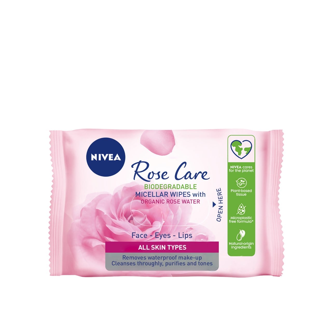 Nivea Rose Care Micellar Wipes with Bio Rose Water x25 USA