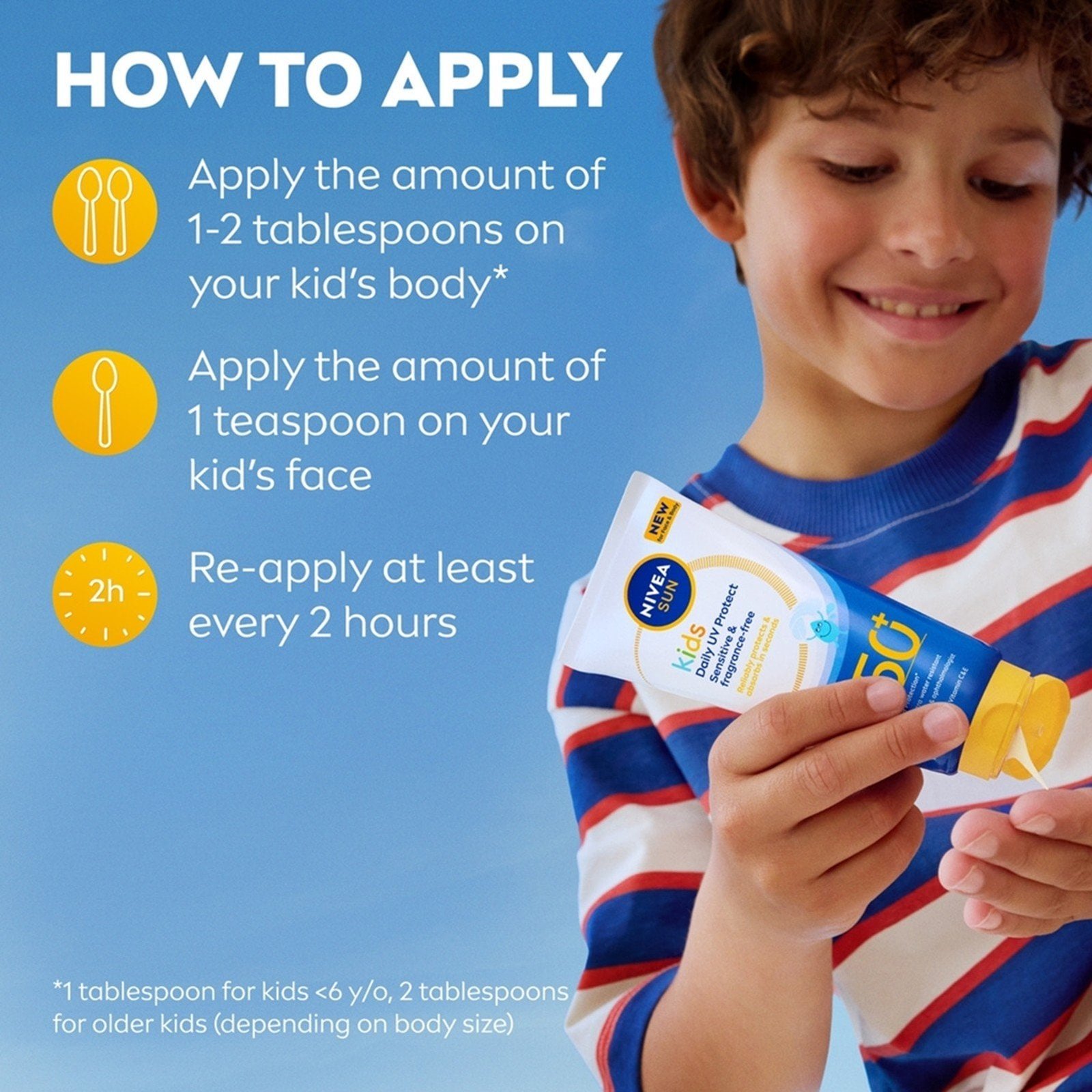 Nivea Sun Kids Daily UV Protect Sunscreen SPF50+ 100ml Nigeria