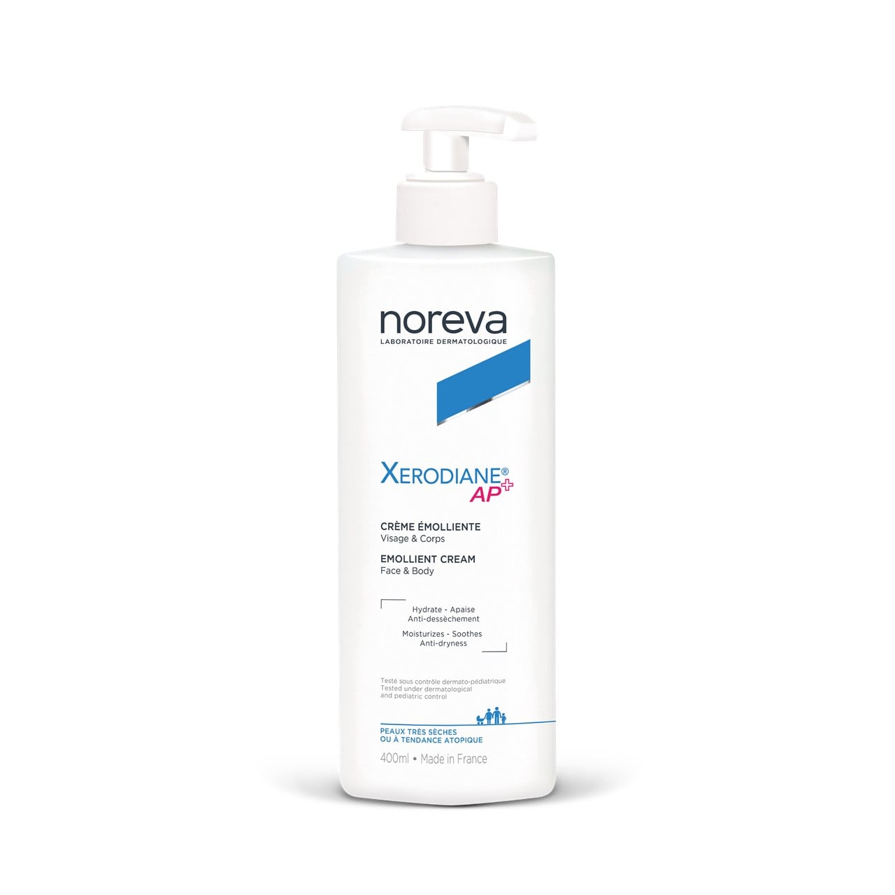 Noreva Xerodiane AP+ Emollient Cream Dry Skin Fragrance-Free 400ml ...