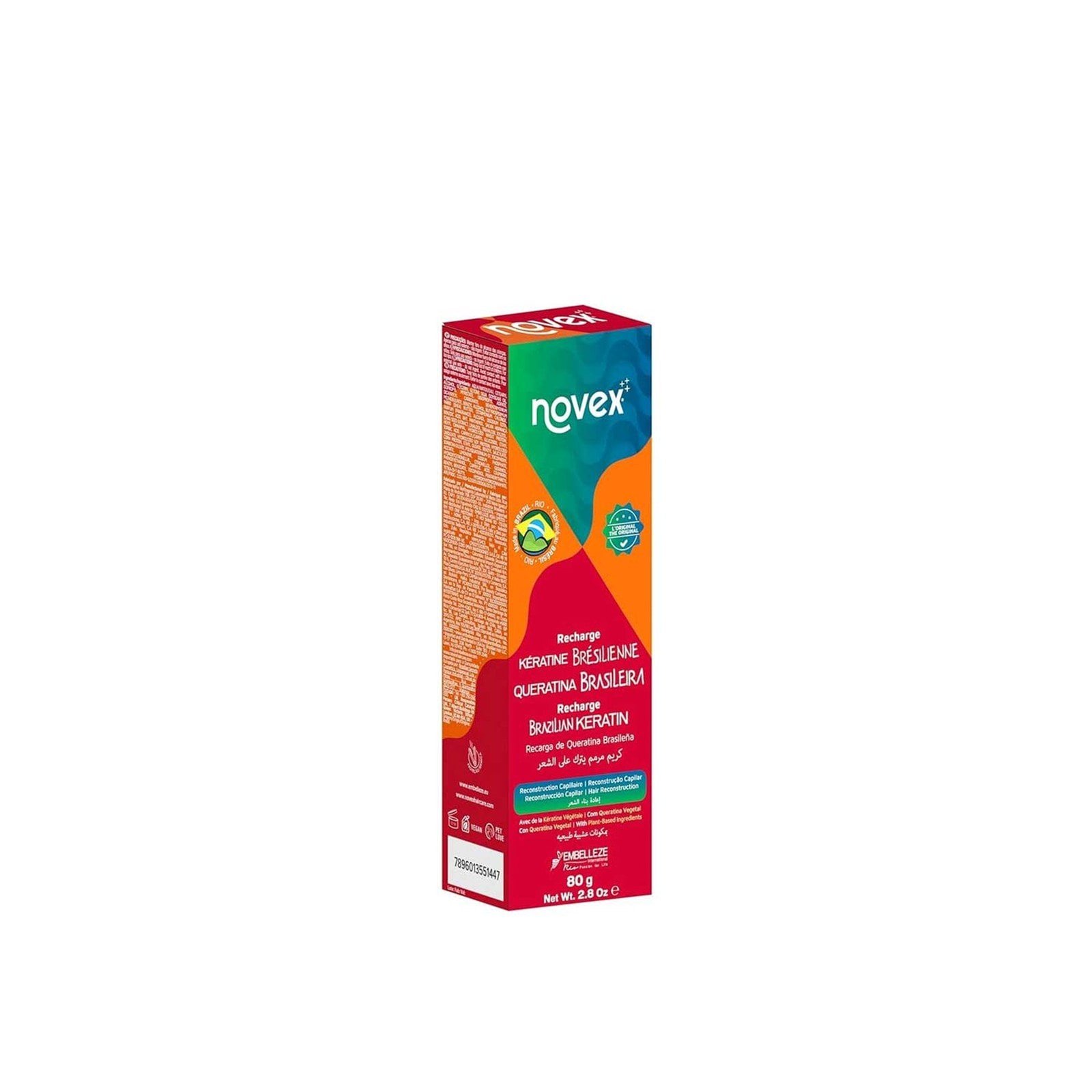 Novex Brazilian Keratin Recharge Hair Reconstruction 80g Angola