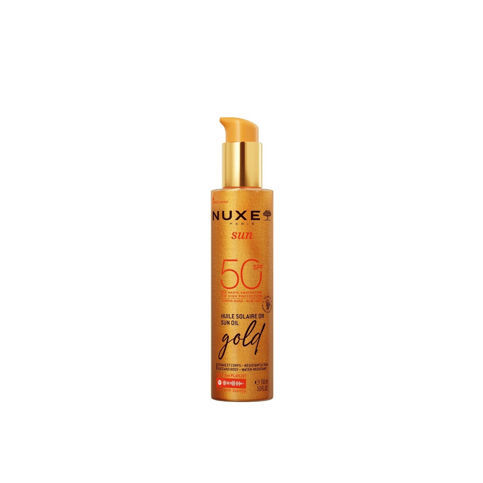 NUXE Sun Oil Gold SPF50 150ml (5floz) USA