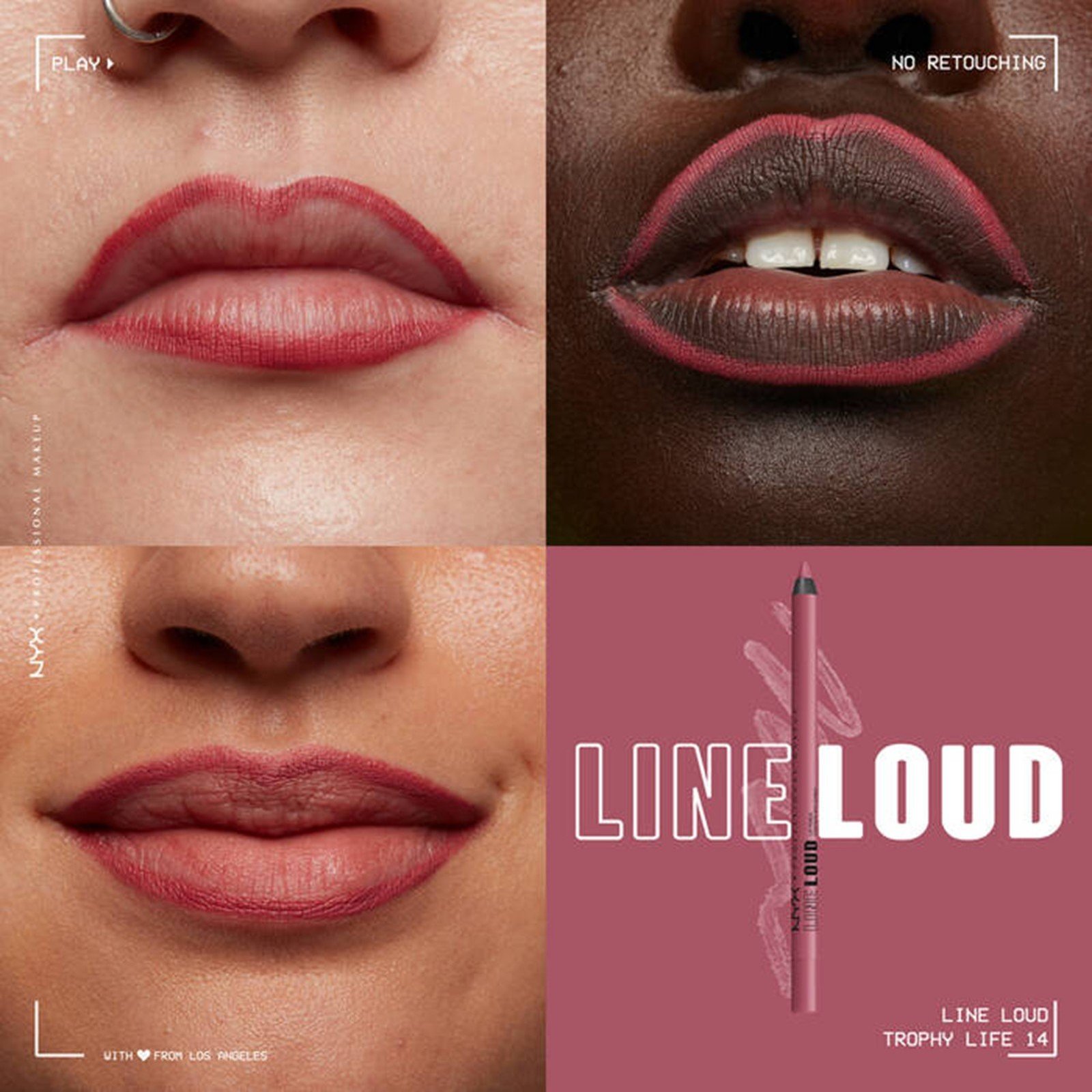 NYX Pro Makeup Line Loud Lip Pencil 14 Trophy Life 1.2g Japan