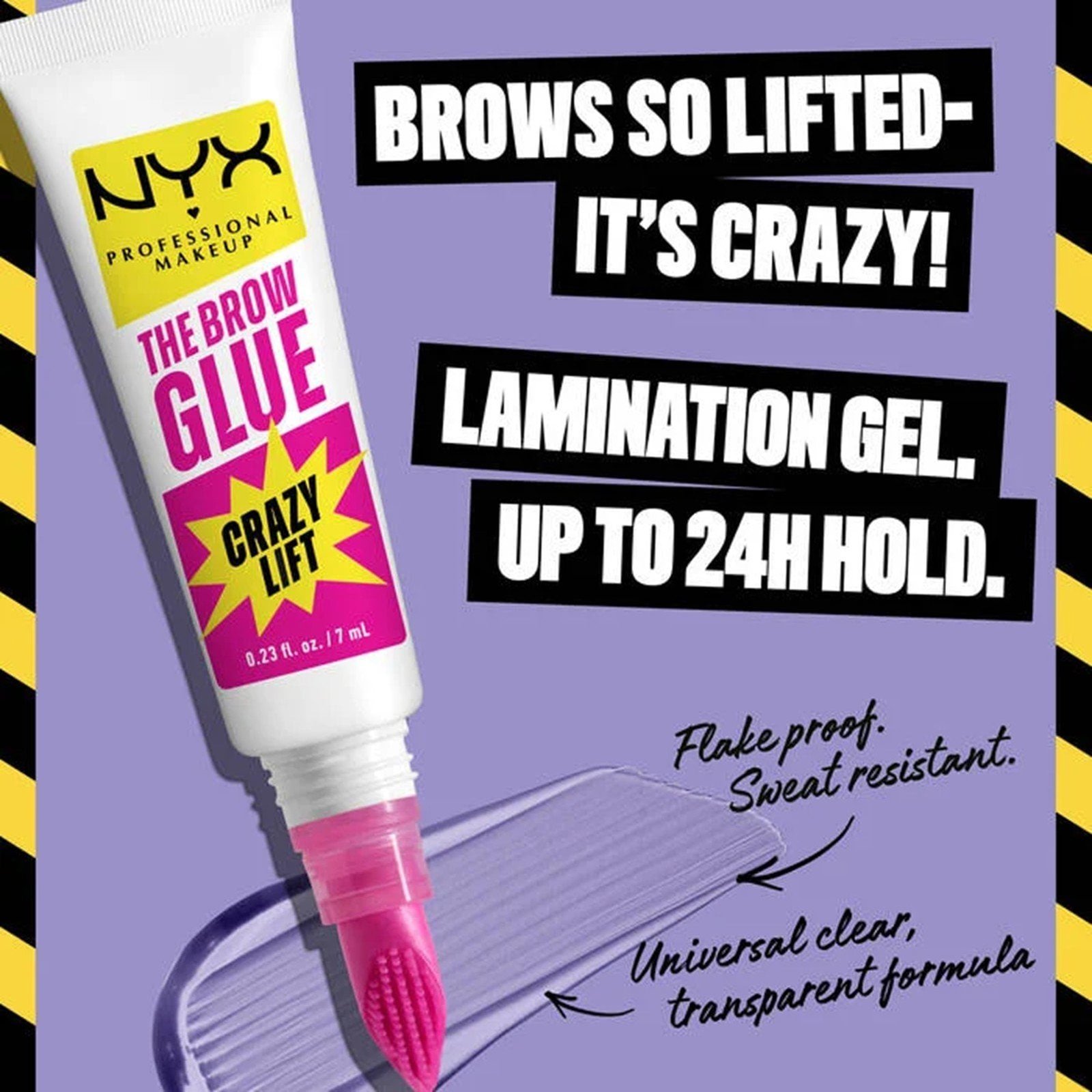 Nyx Pro Makeup The Brow Glue Crazy Lift Brow Lamination Gel 01
